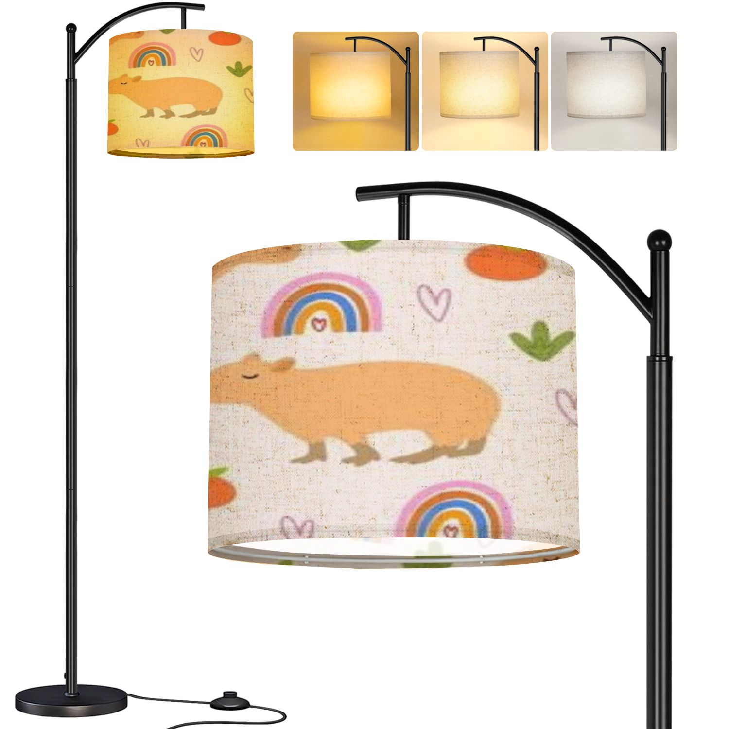 Arc Floor Lamp Capybara seamless pattern Capibara for fabric children s ...