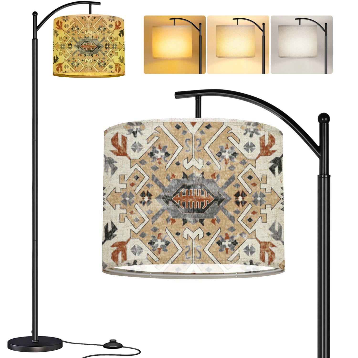 Arc Floor Lamp Carpet Rugs designs texture modern colors Tall Modern ...