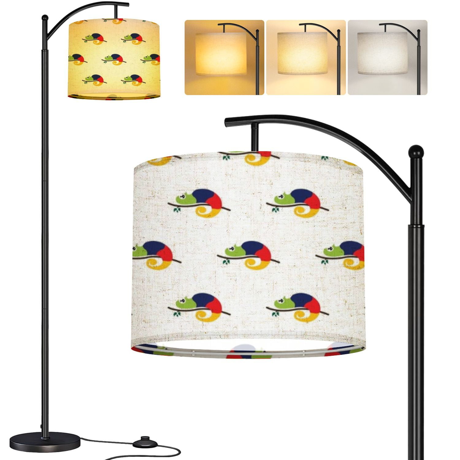 Arc Floor Lamp Chameleon seamless Tall Modern Standing Lamp LED ...