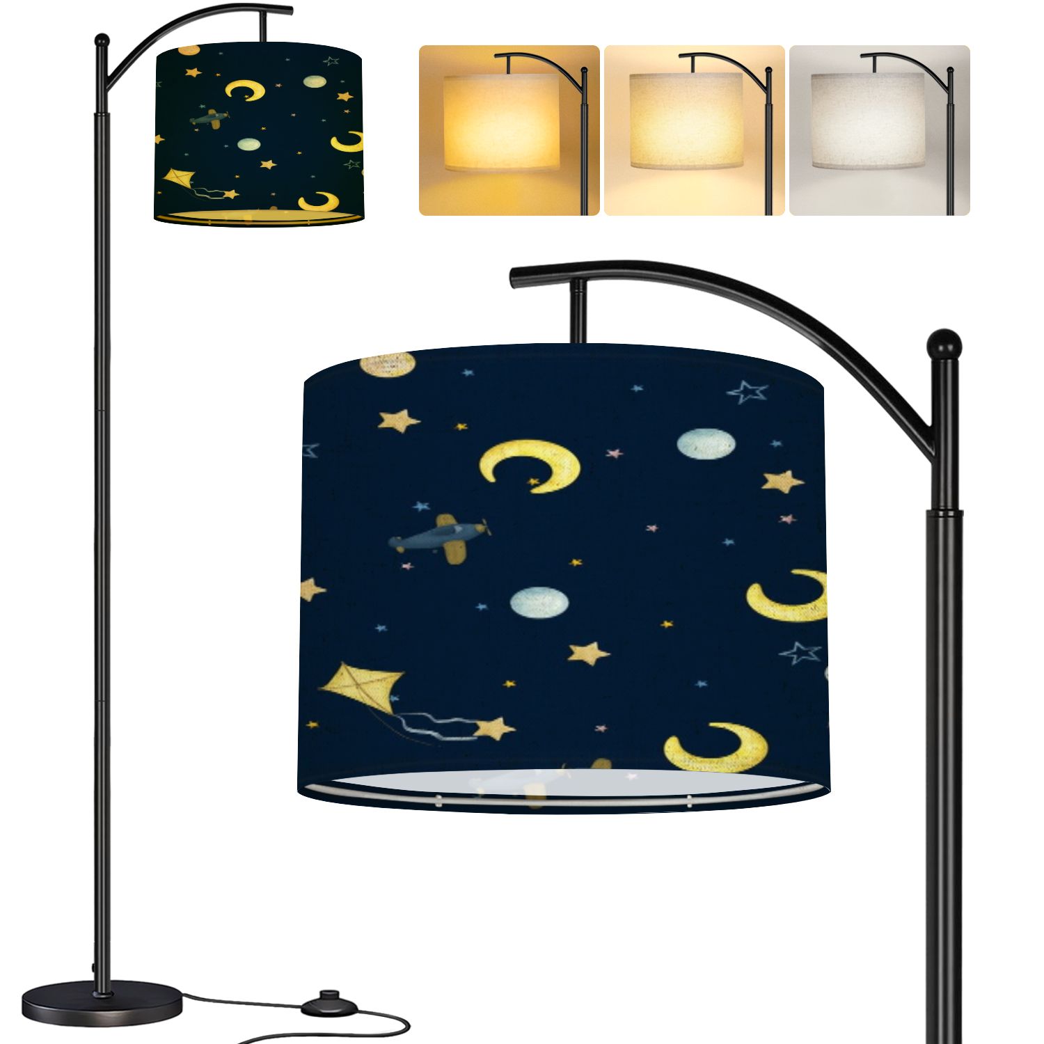 Arc Floor Lamp Children s toys seamless Little airplane cubes kites ...