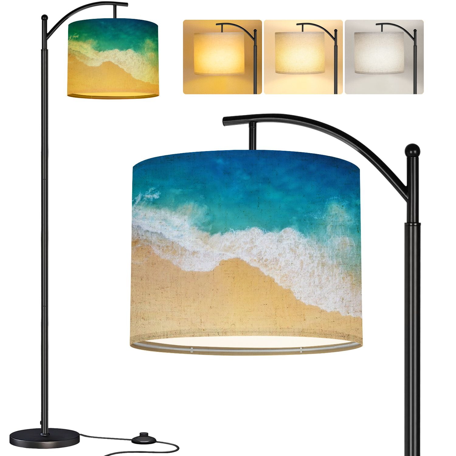 Arc Floor Lamp Coast as from top view Turquoise water from top view ...