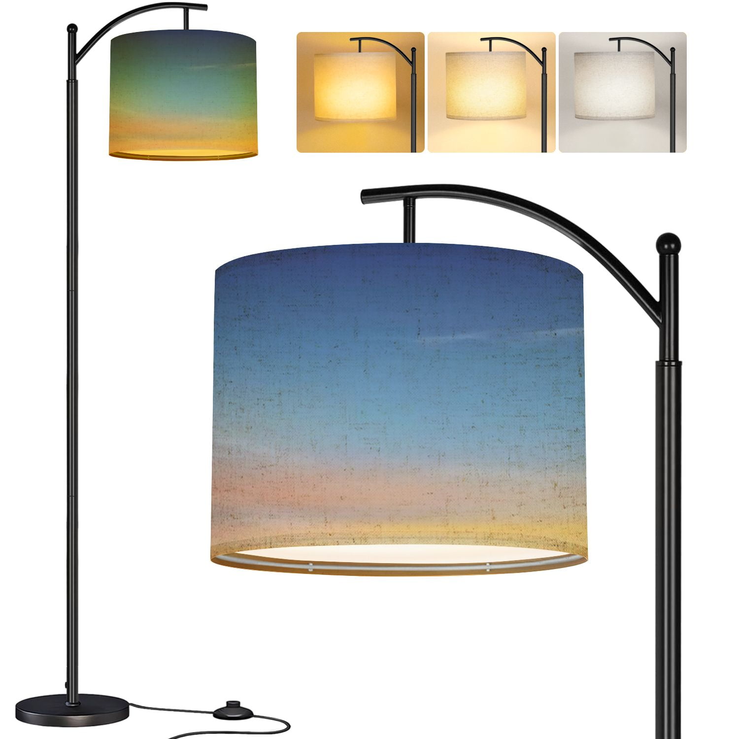 Arc Floor Lamp Colouful sky Sunset sky evening orange purple blue ...