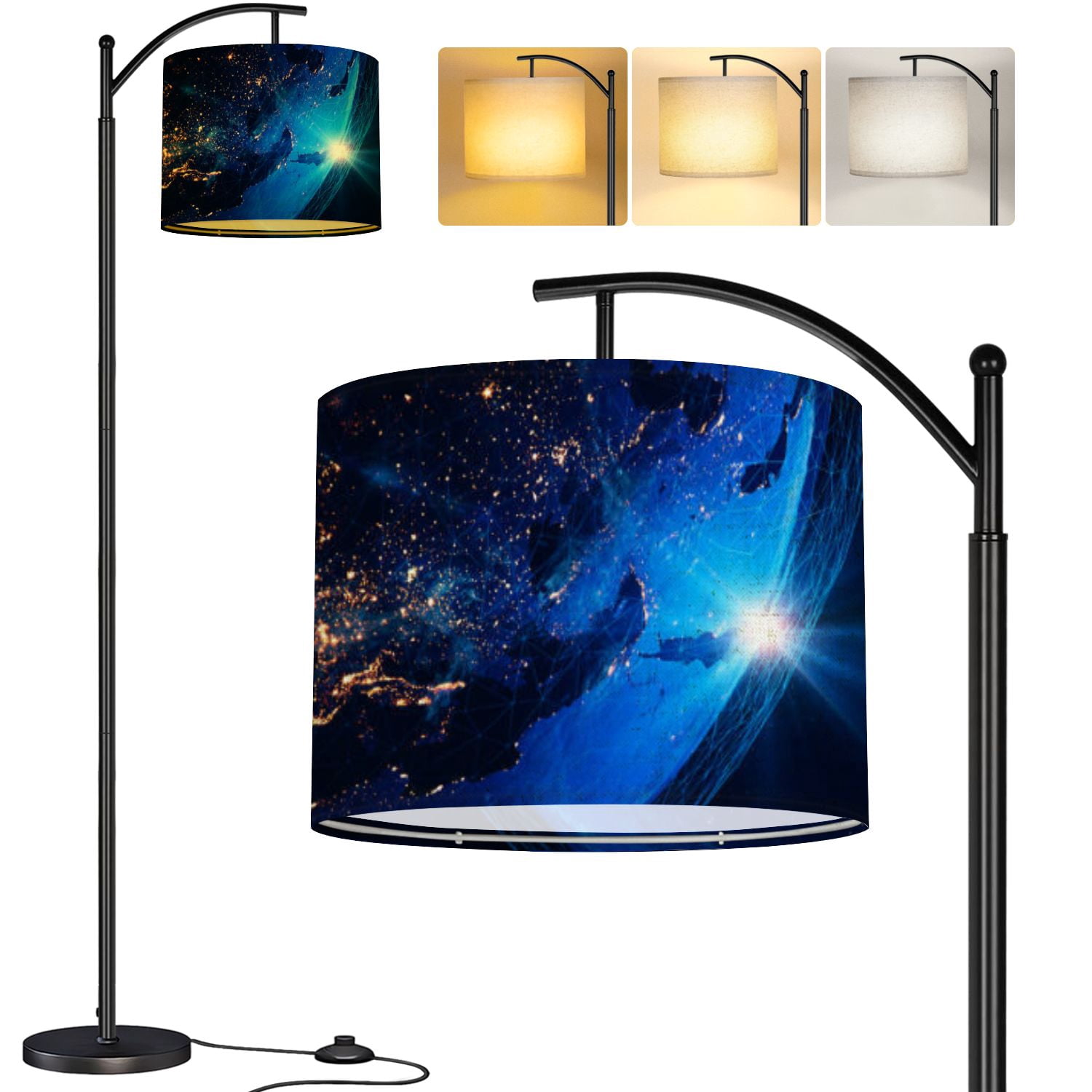 Arc Floor Lamp Communication World Map Credits To Tall Modern Standing ...