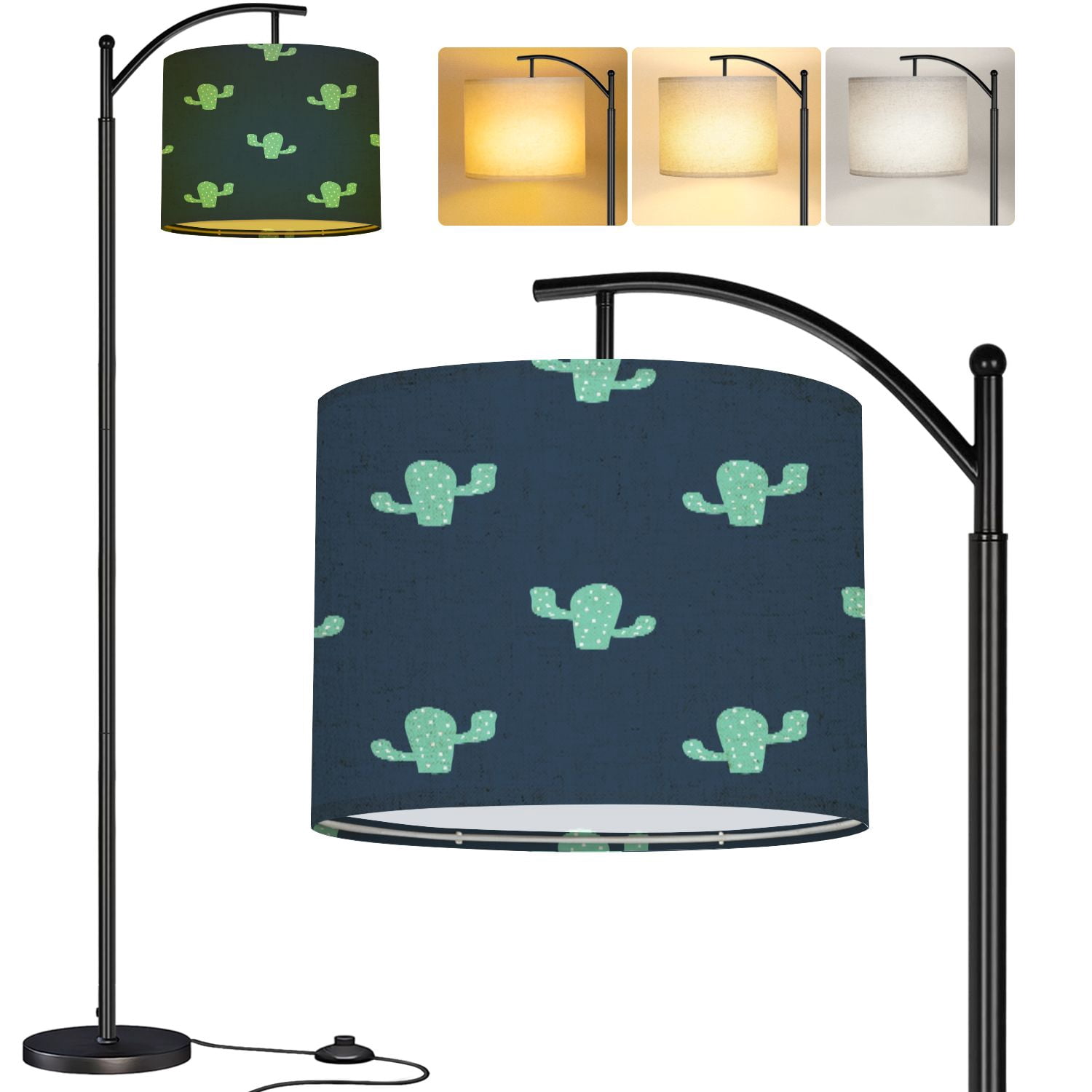 Arc Floor Lamp Cute cactus seamless pattern Mexican ethnic classical ...