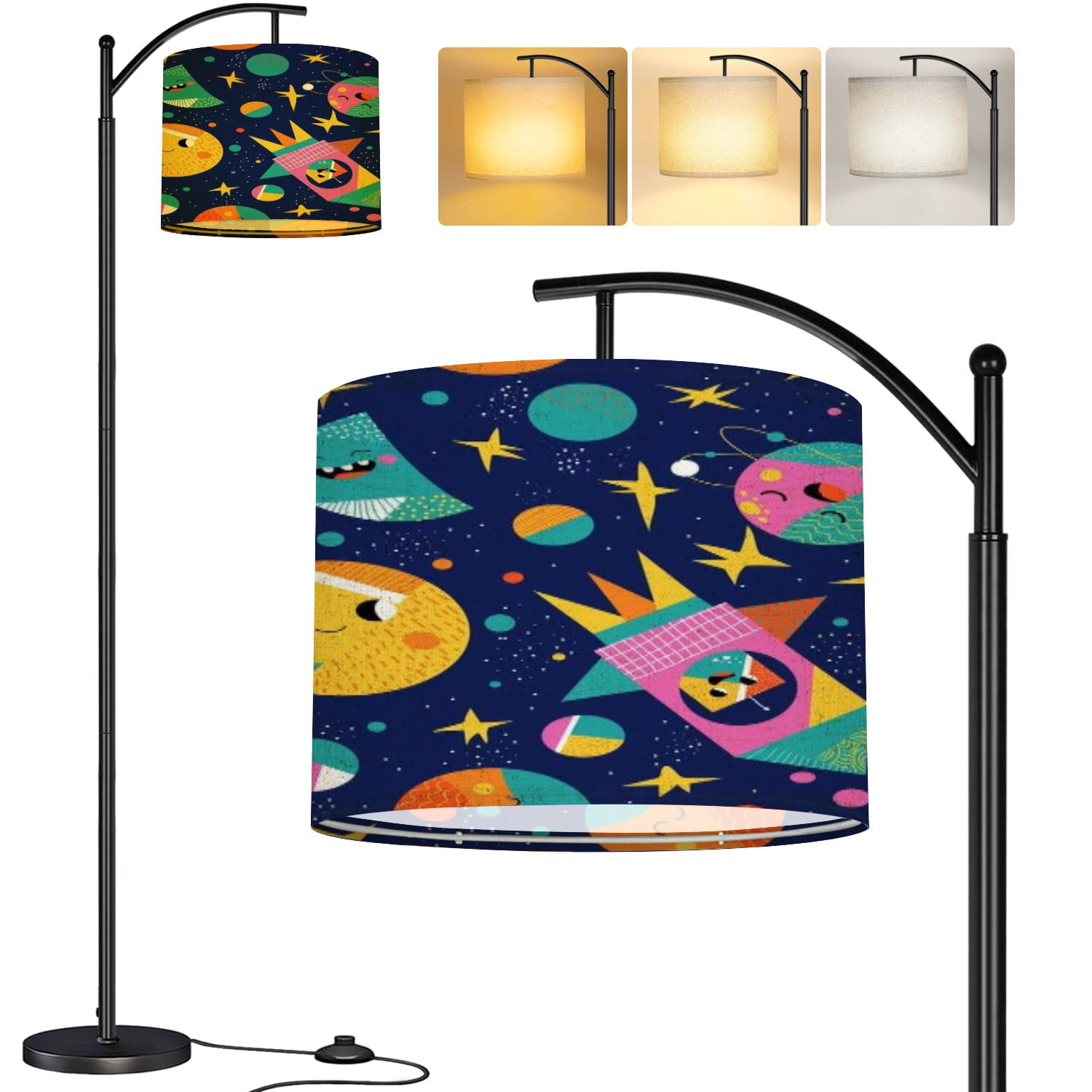 Arc Floor Lamp Cute space flat cartoon seamless Galaxy for kids babies ...