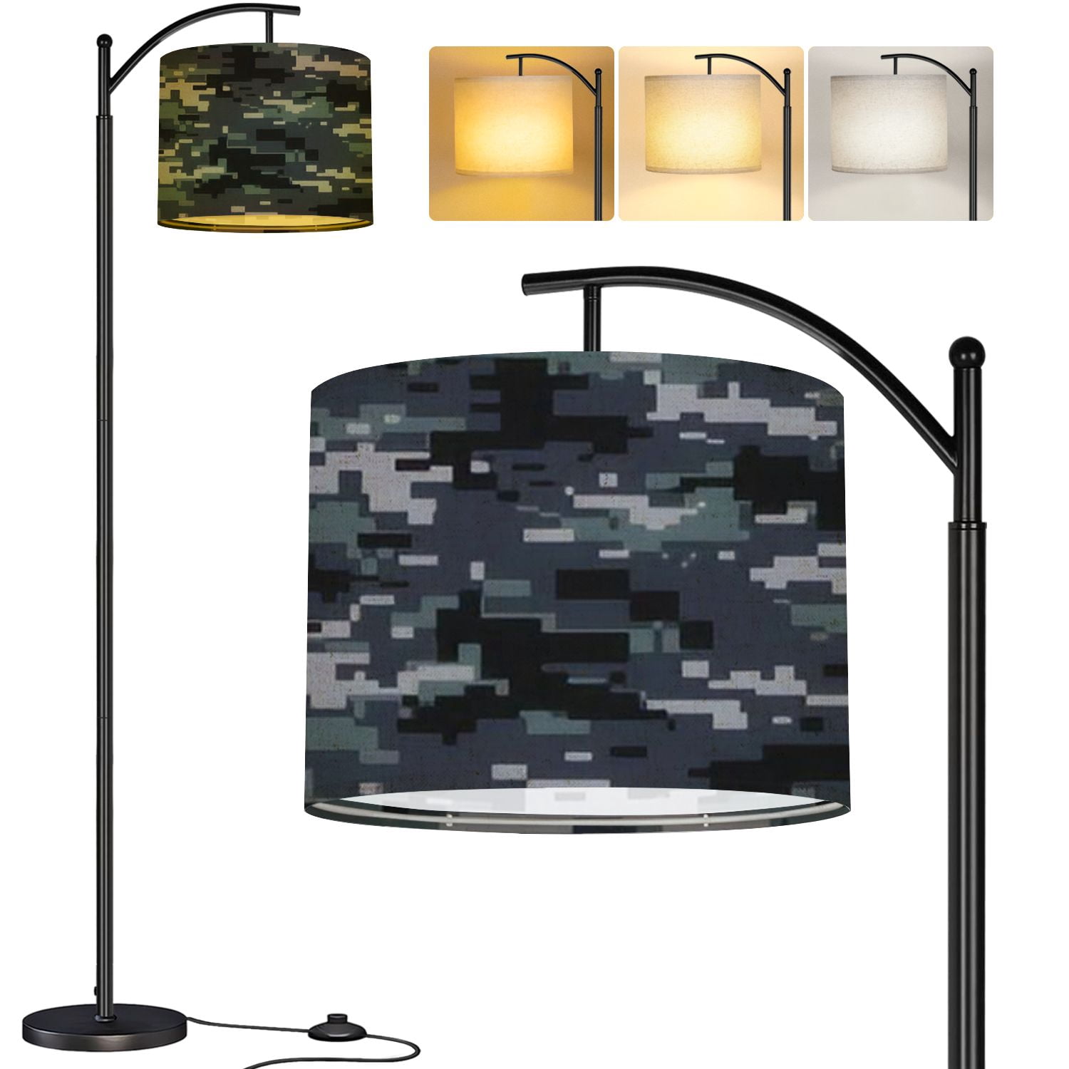Arc Floor Lamp Dark blue camouflage for police Abstract for jersey ...