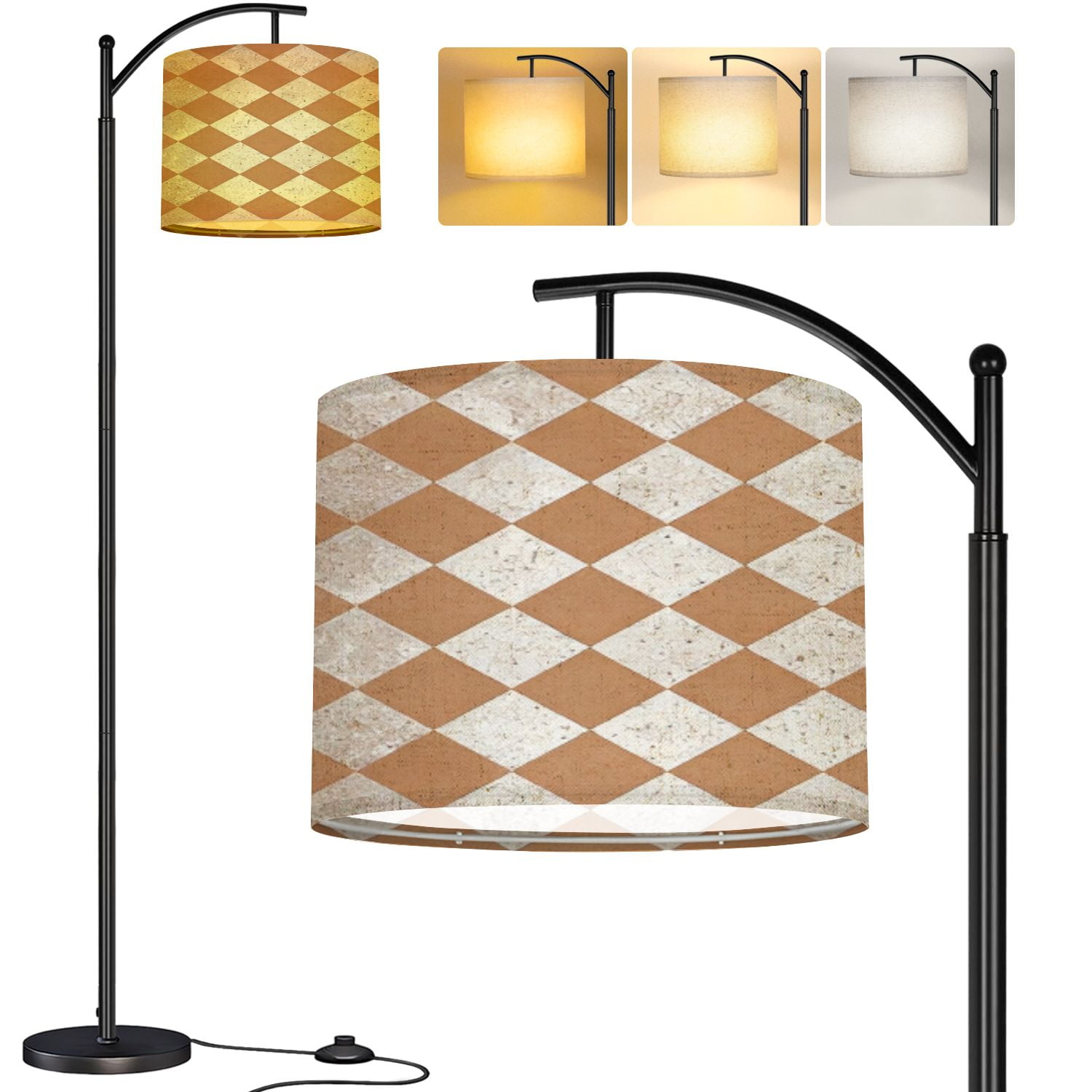 Arc Floor Lamp Decor vintage ceramic Tiles Seamless 3D Wall Texture ...