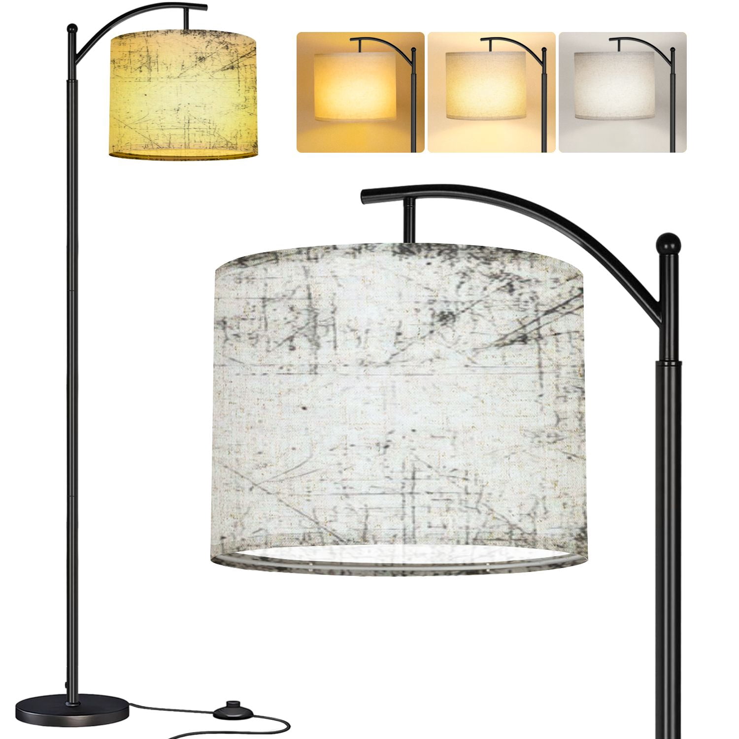 Arc Floor Lamp Distressed overlay texture rusted peeled metal grunge ...