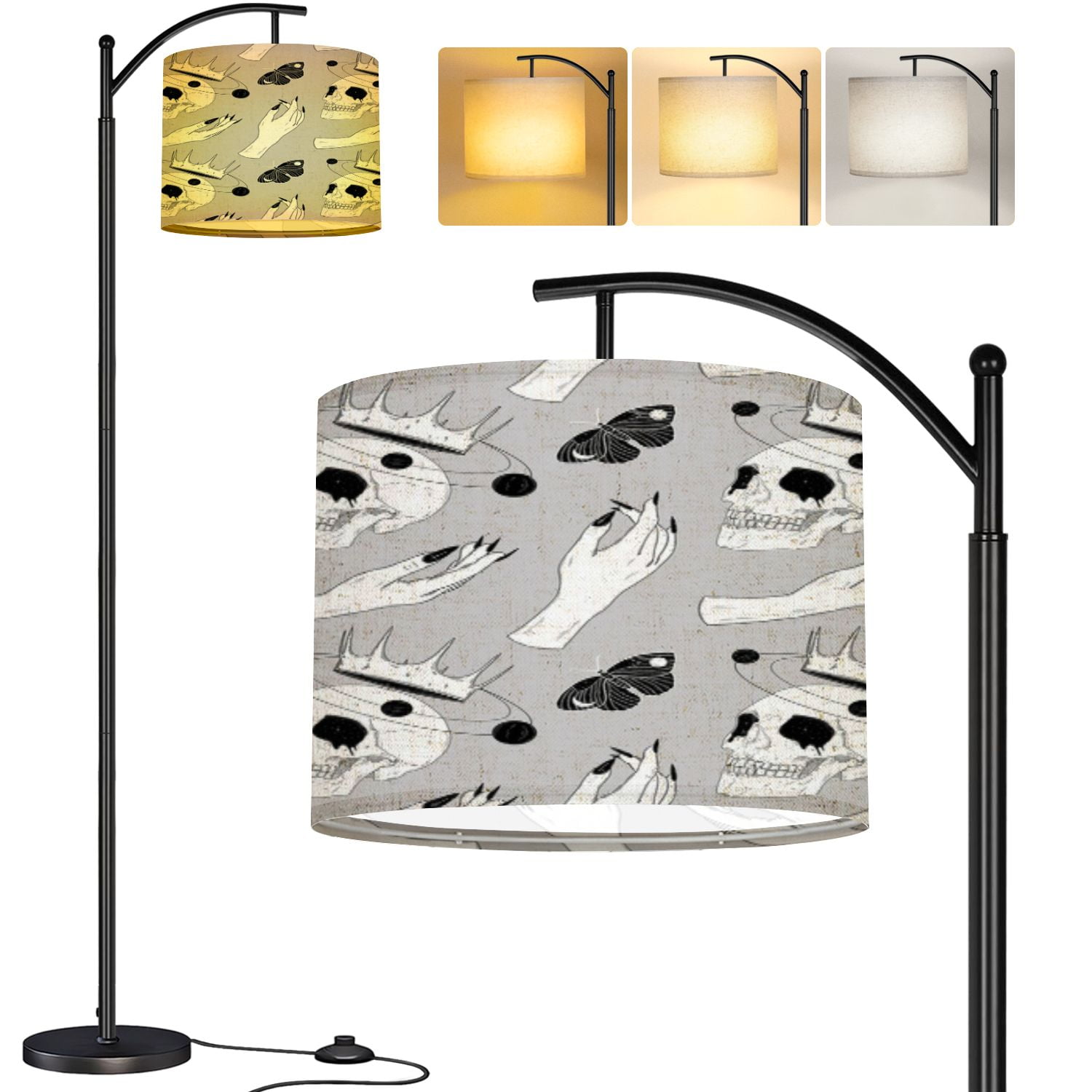 Arc Floor Lamp Fantastic seamless magical occult elements graphic style ...