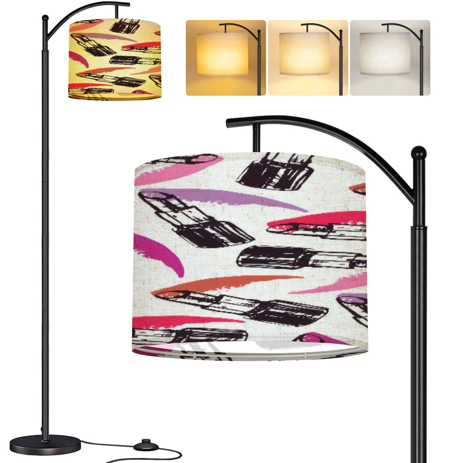 Arc Floor Lamp Fashion beauty hand drawn doodle Tall Modern Standing ...
