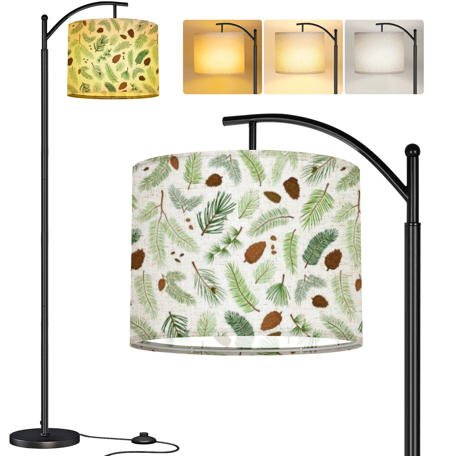 Arc Floor Lamp Fir pine cone seamless branch tree tree cone evergreen ...