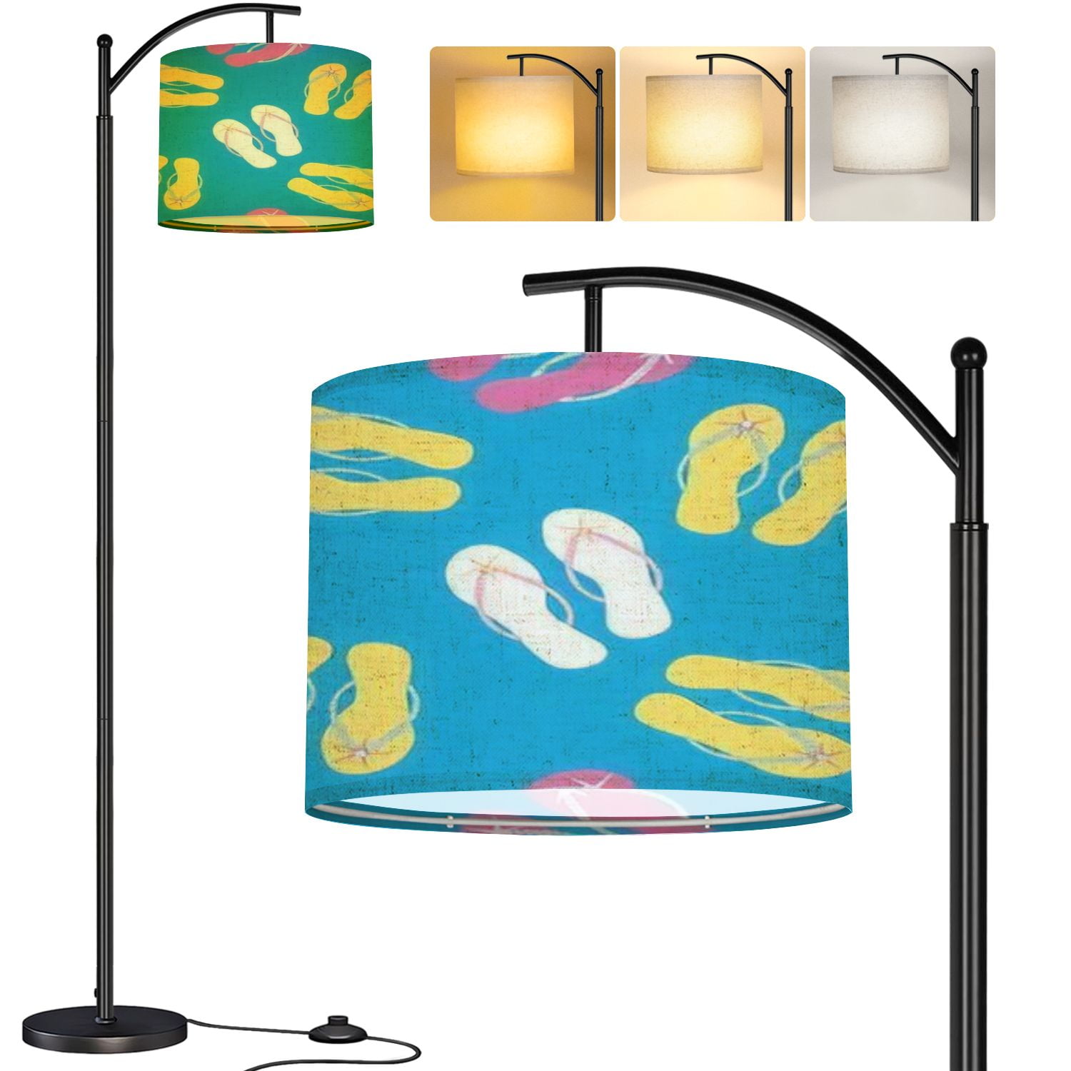 Arc Floor Lamp Flip flop shoe seamless Stylish sandals starfish beach ...