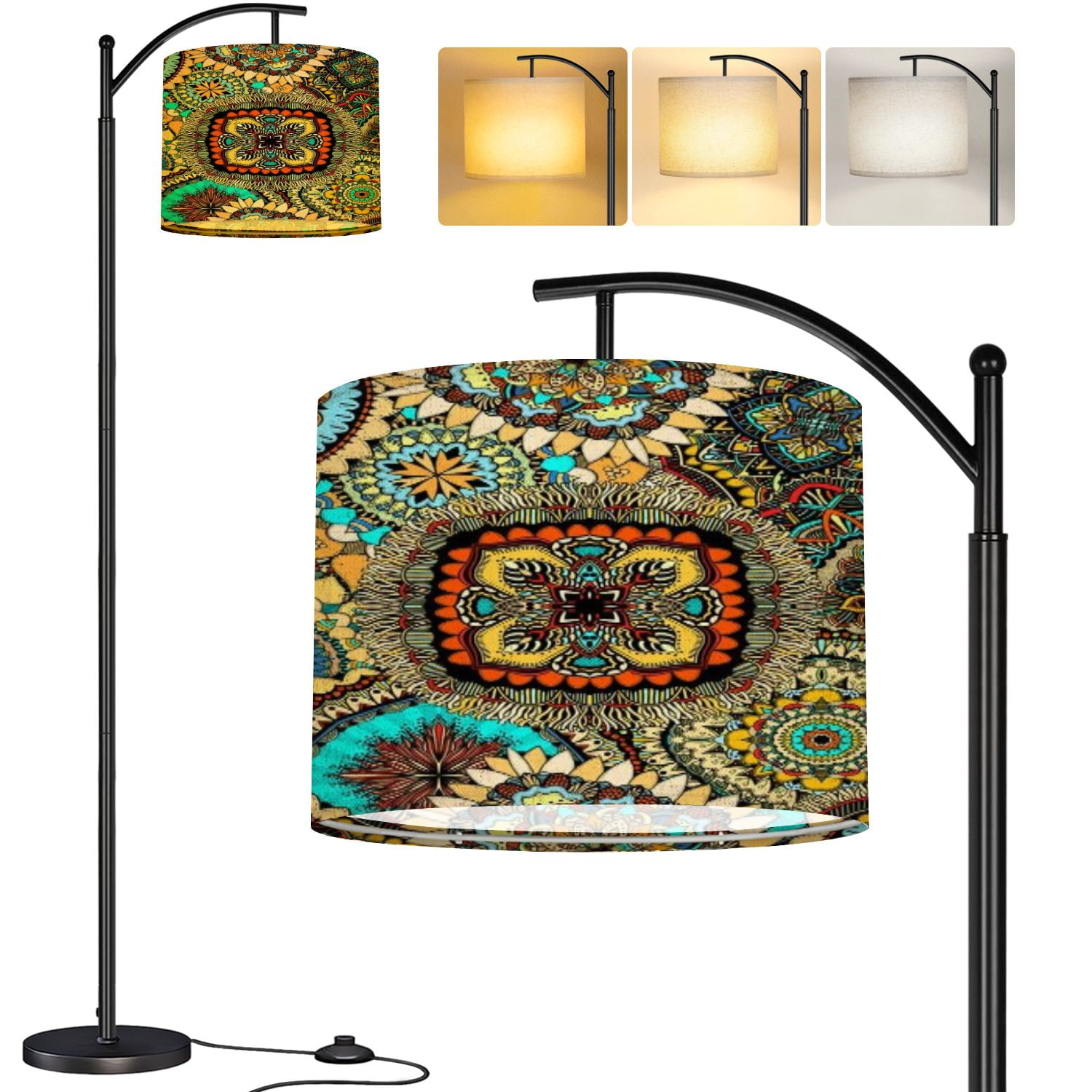 Arc Floor Lamp Gorgeous complex seamless abstract hand drawn artistic ...