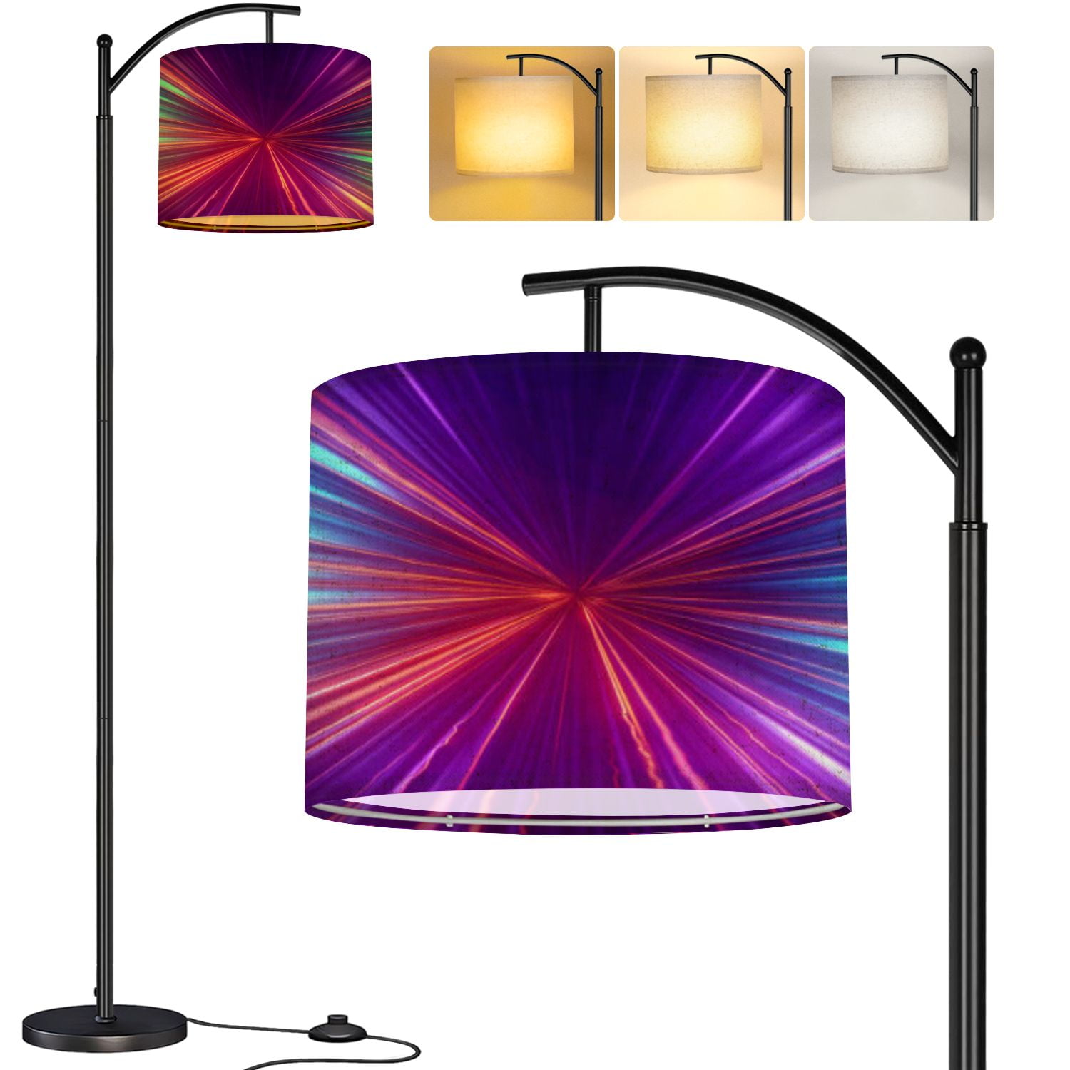 Arc Floor Lamp High Speed lights Tunnel motion trails fiber net tunnel ...