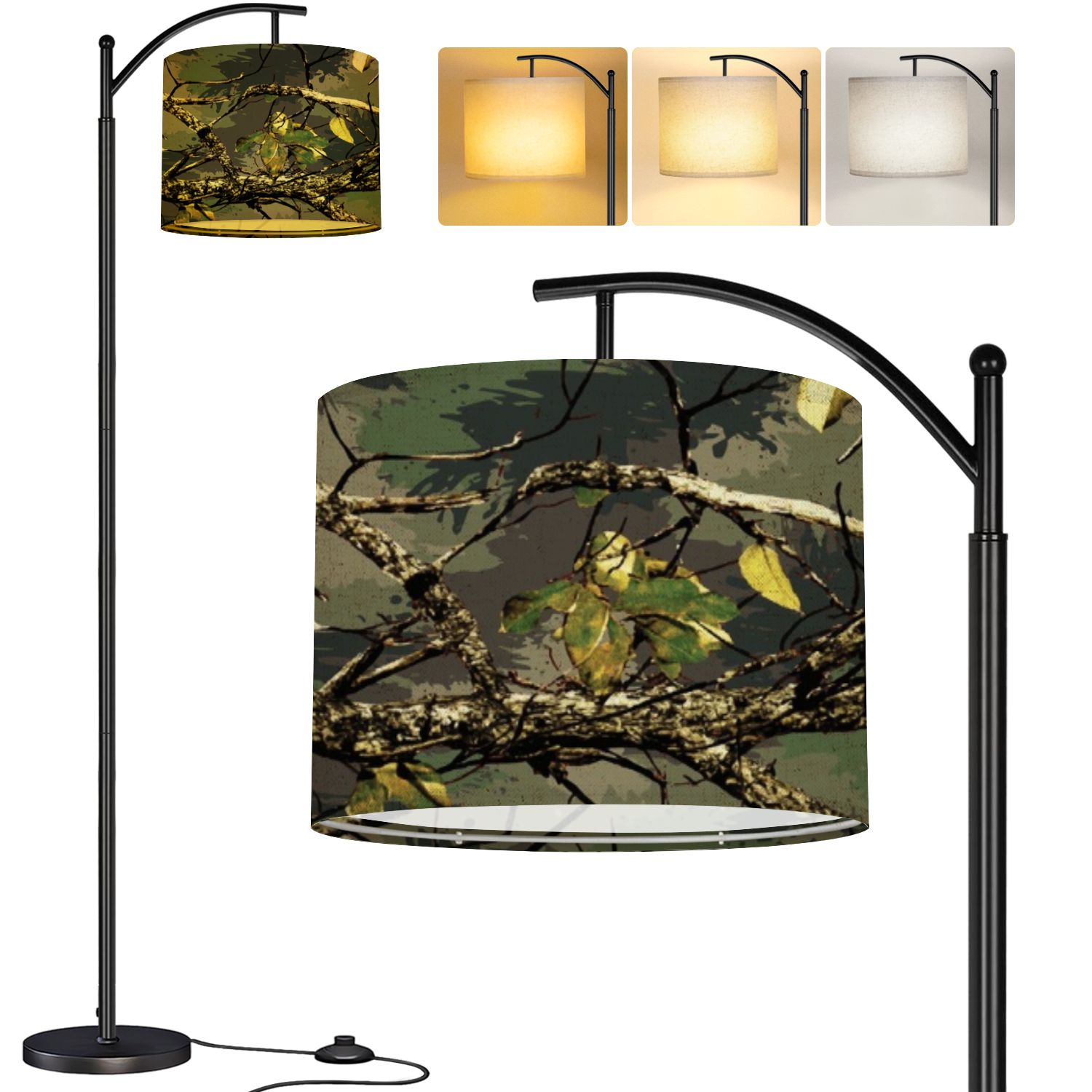 Arc Floor Lamp Hunting camouflage Camouflage seamless pattern Jungle ...