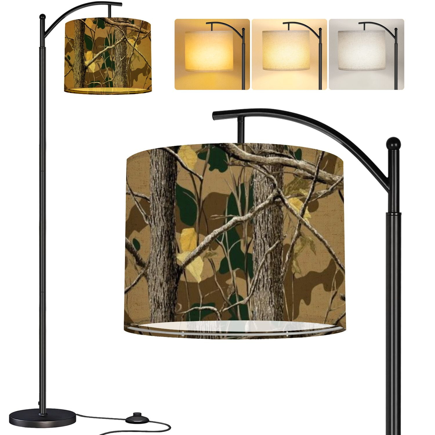Arc Floor Lamp Hunting camouflage oak tree for hunting military Hunting ...