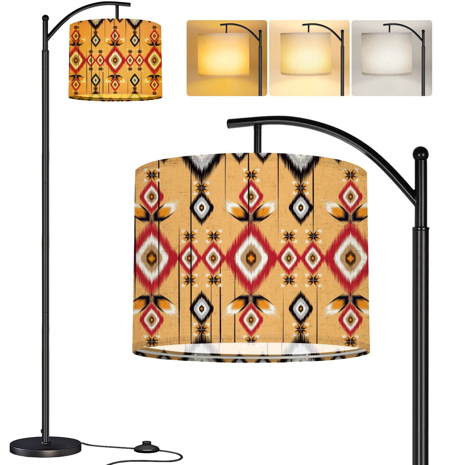 Arc Floor Lamp Ikat Indian seamless design for fabric textile Molde ...