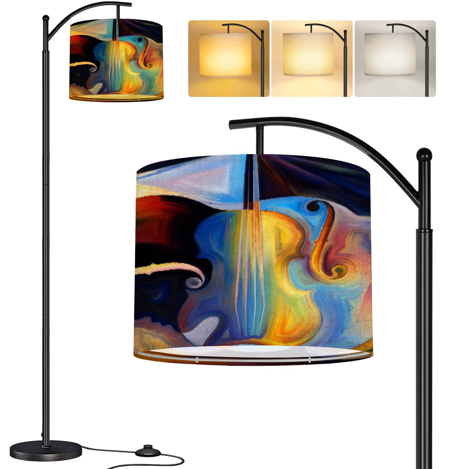 Arc Floor Lamp Inner Melody series Backdrop colorful human musical ...