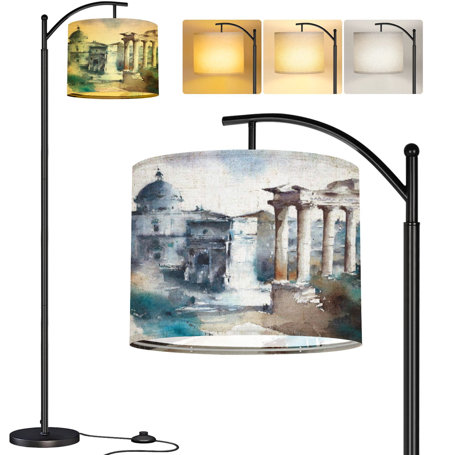 Arc Floor Lamp Italy Rome landmark Forum ancient buildings ruins ...