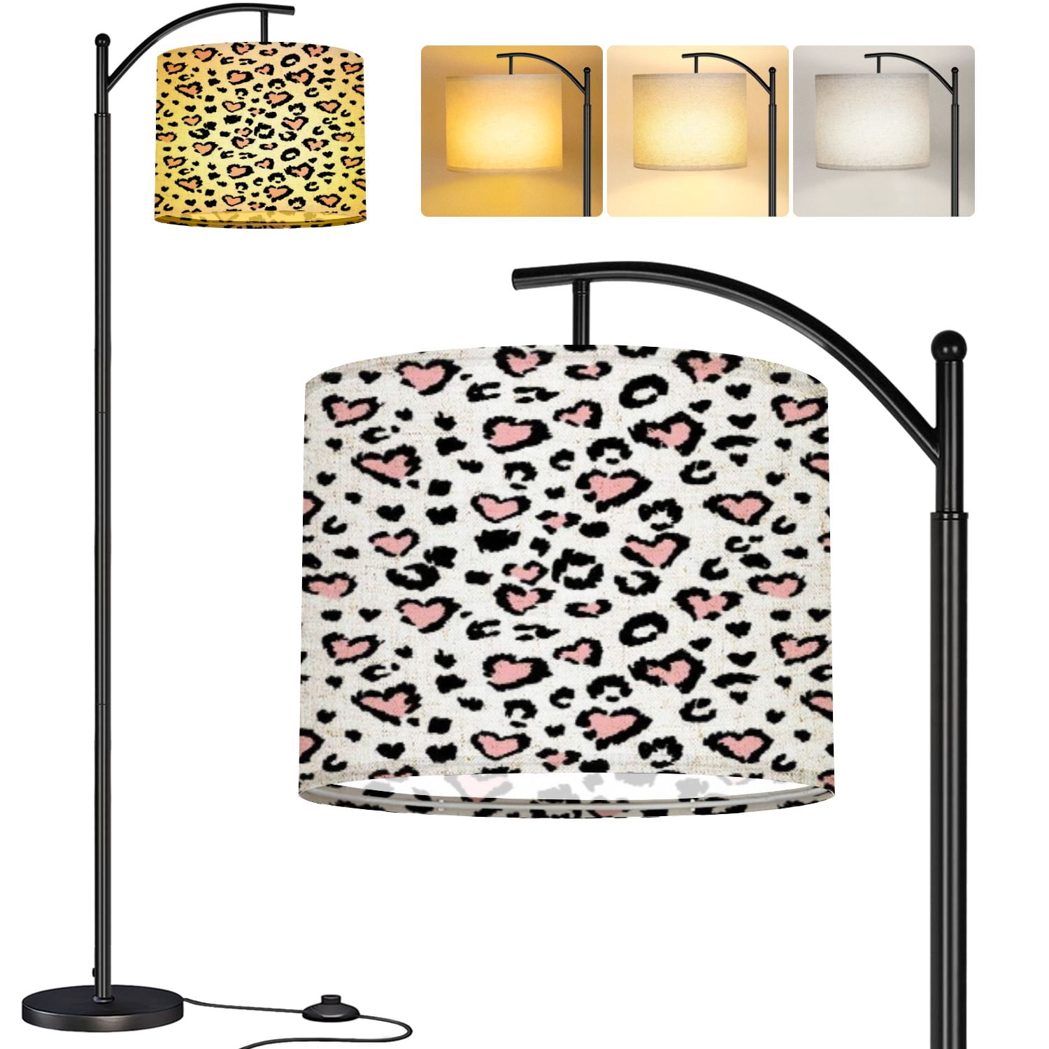 Arc Floor Lamp Leopard print seamless textured fashion print abstract ...