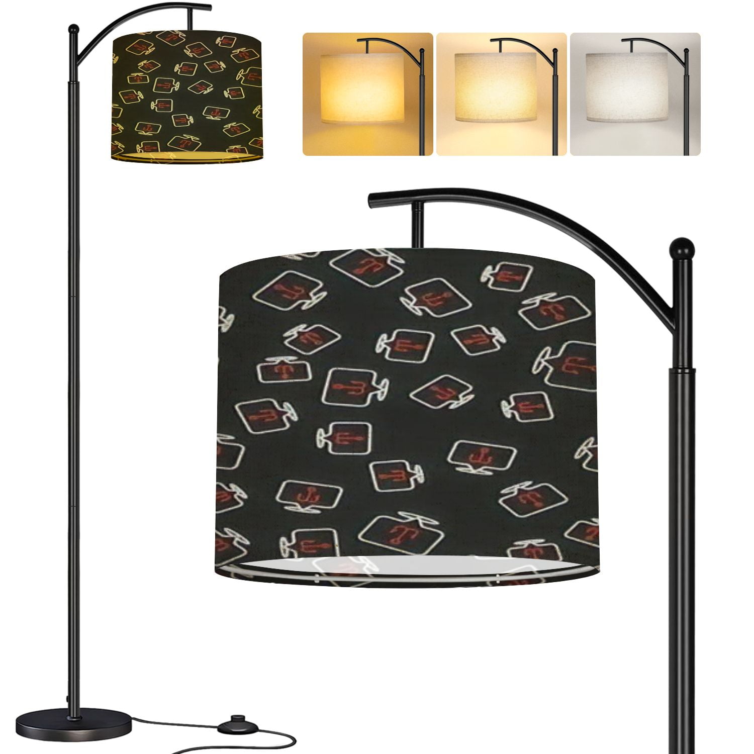 Arc Floor Lamp Line Fishing hook seamless Fishing tackle Tall Modern ...