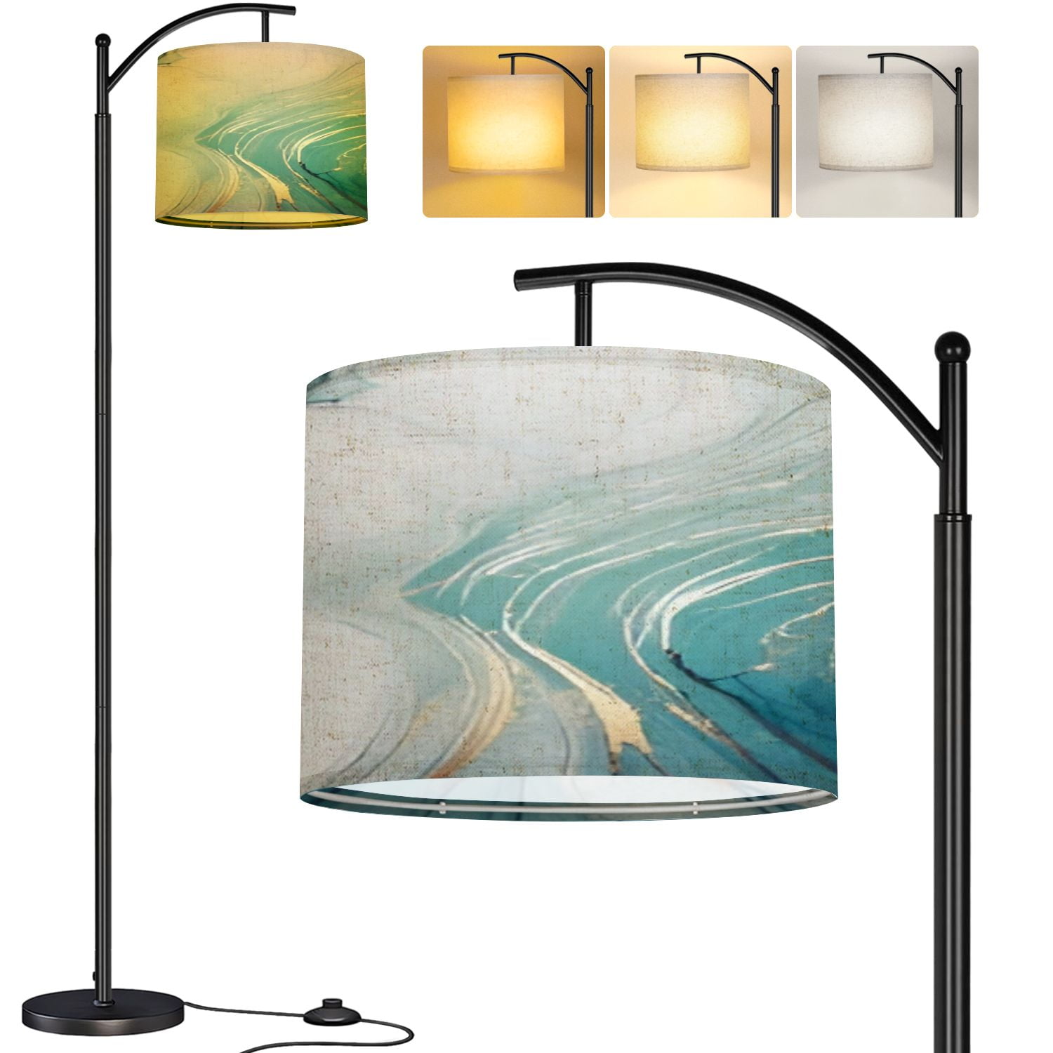 Arc Floor Lamp Luxury abstract fluid art alcohol ink technique ...