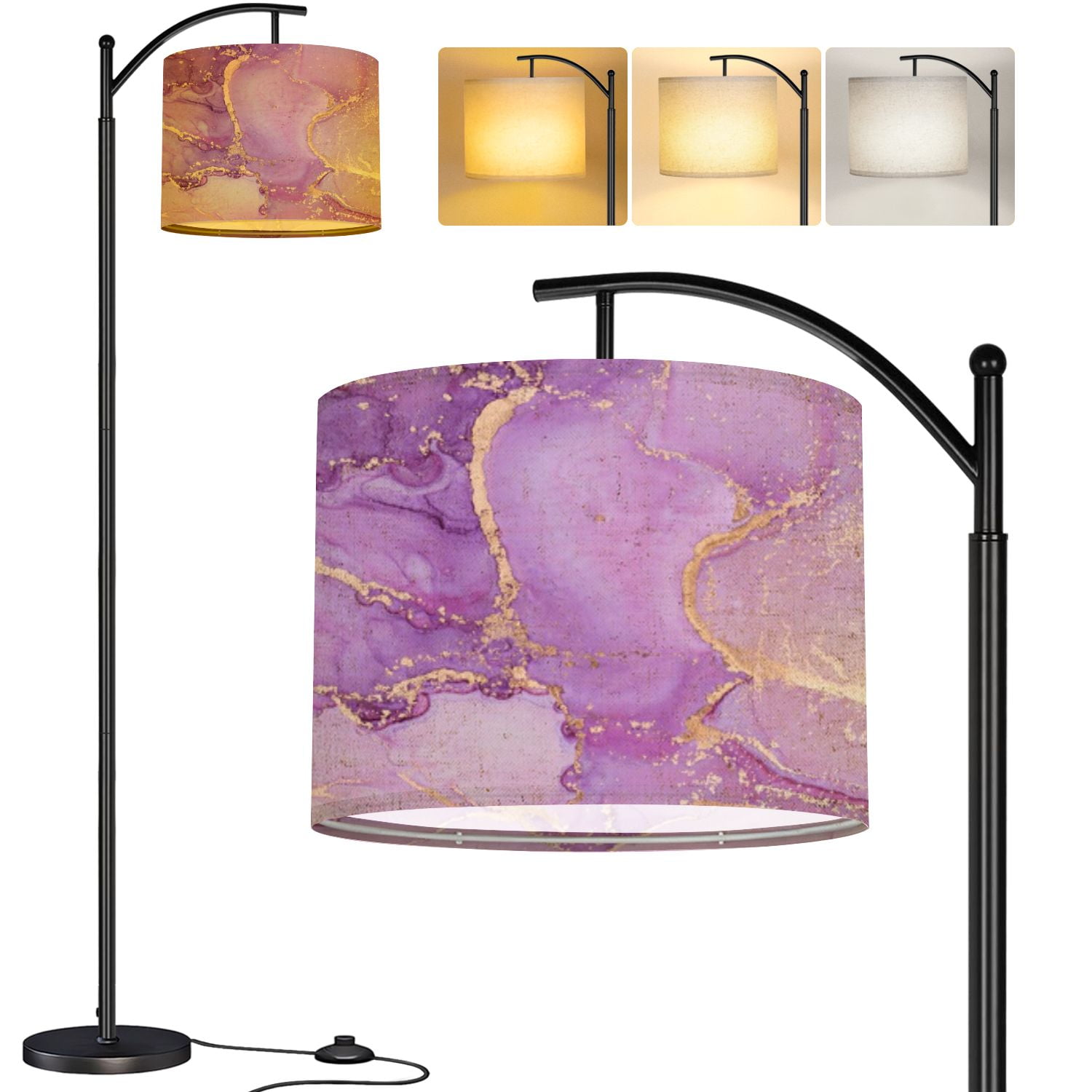 Arc Floor Lamp Luxury abstract fluid art painting alcohol ink technique ...