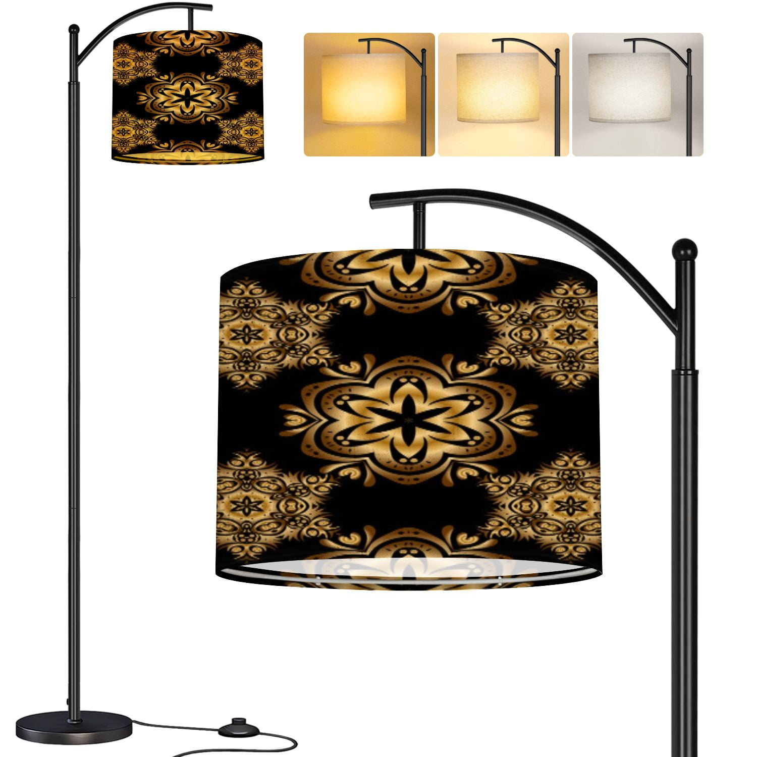 Arc Floor Lamp Luxury floral frames ornate decor for vignettes Seamless ...