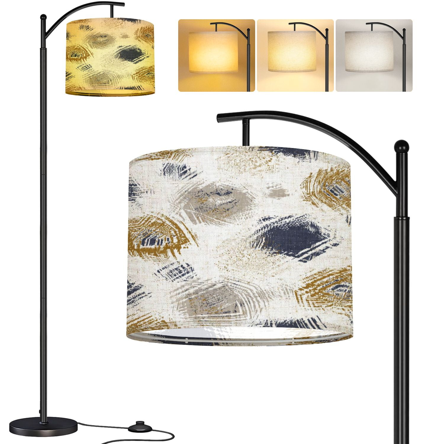 Arc Floor Lamp Masculine geometric glitch seamless pattern Distorted ...