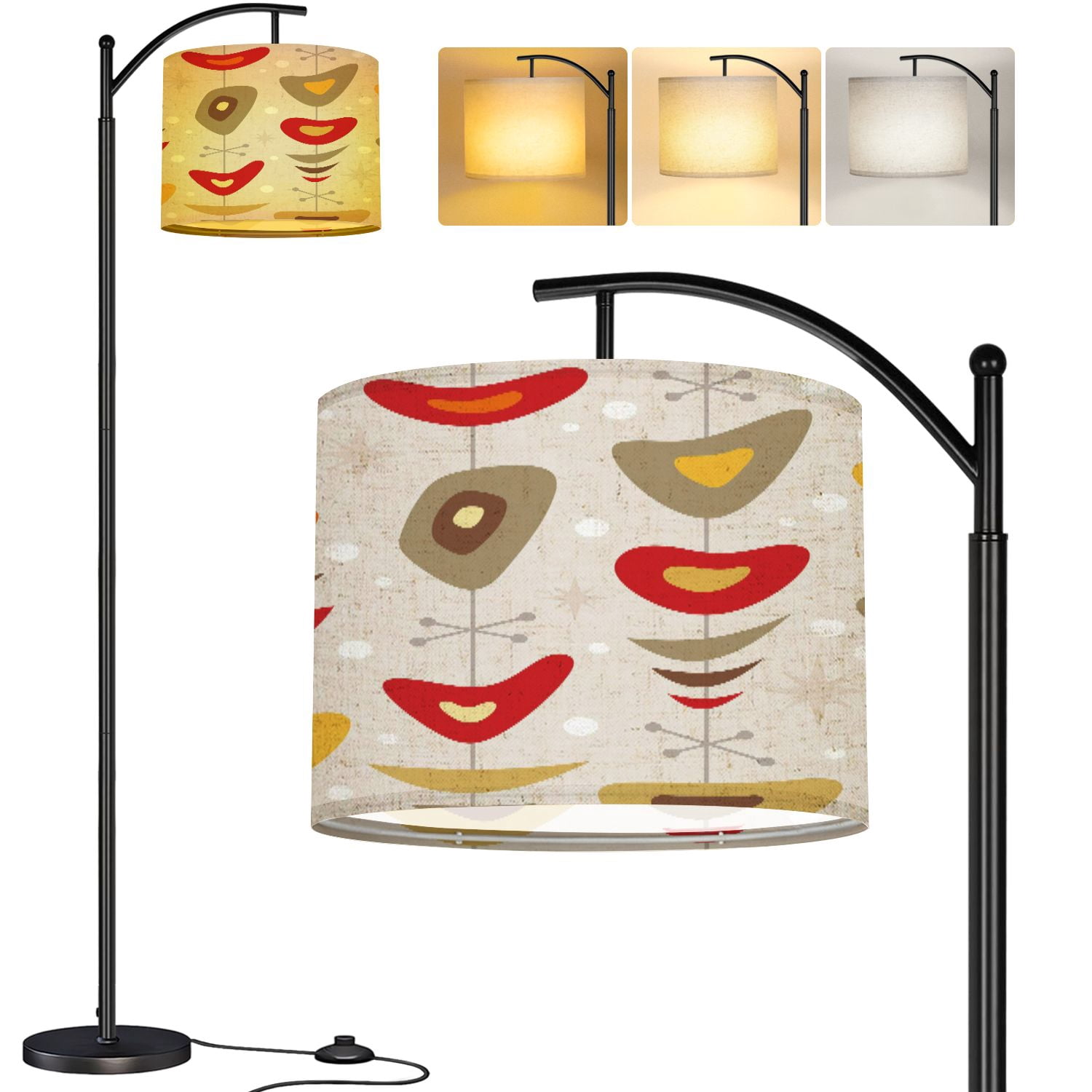 Arc Floor Lamp Mid century modern art Abstract geometric seamless ...