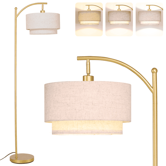 SUNMORY Arc Floor Lamp, Modern Corner Standing Lamp with Unique Hanging ...