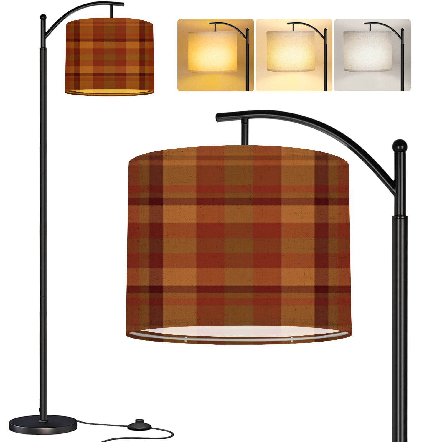 Arc Floor Lamp Modern seamless pattern plaid Square texture fabric ...