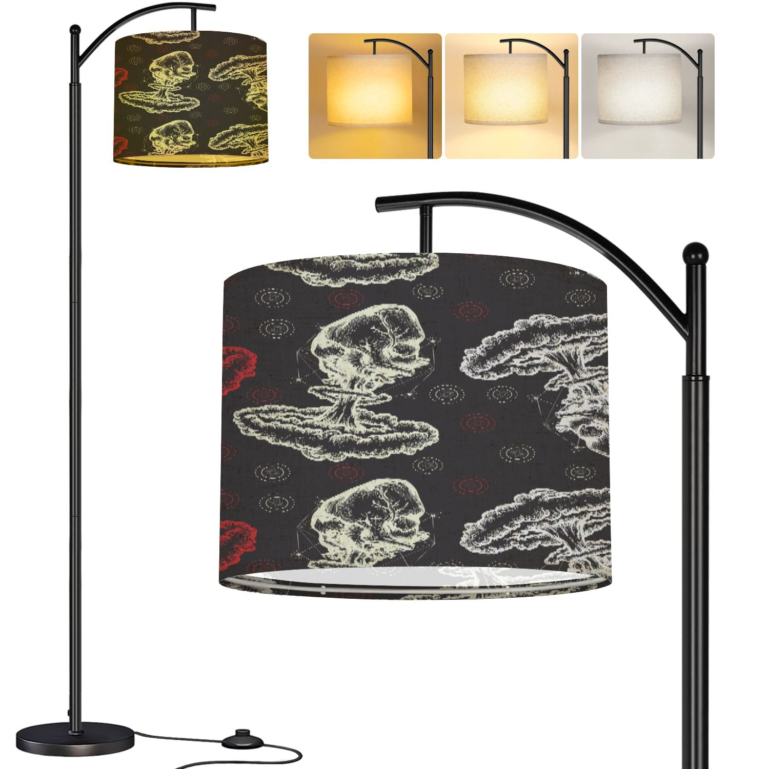 Arc Floor Lamp Nuclear explosion anatomical heart Seamless Packing old ...