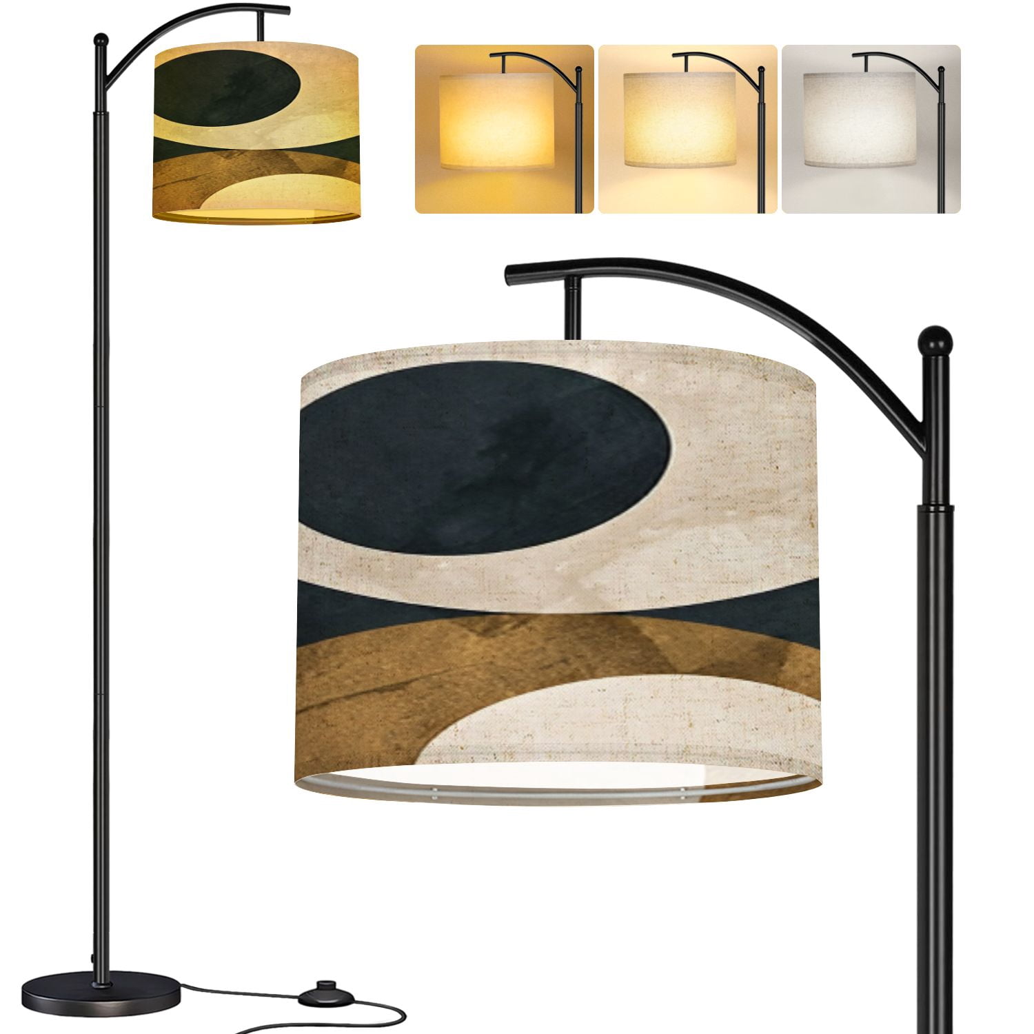 Arc Floor Lamp Organic geometric abstract art texture geometric shapes ...