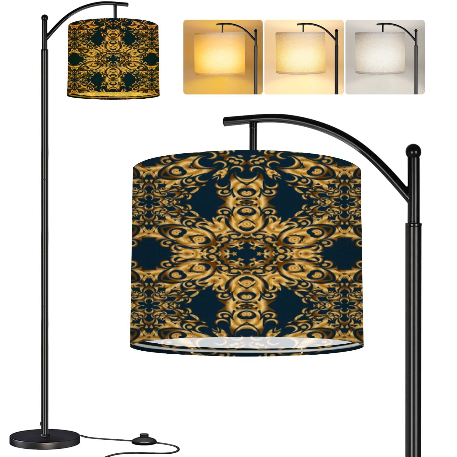 Arc Floor Lamp Oriental classic pattern Abstract seamless pattern ...