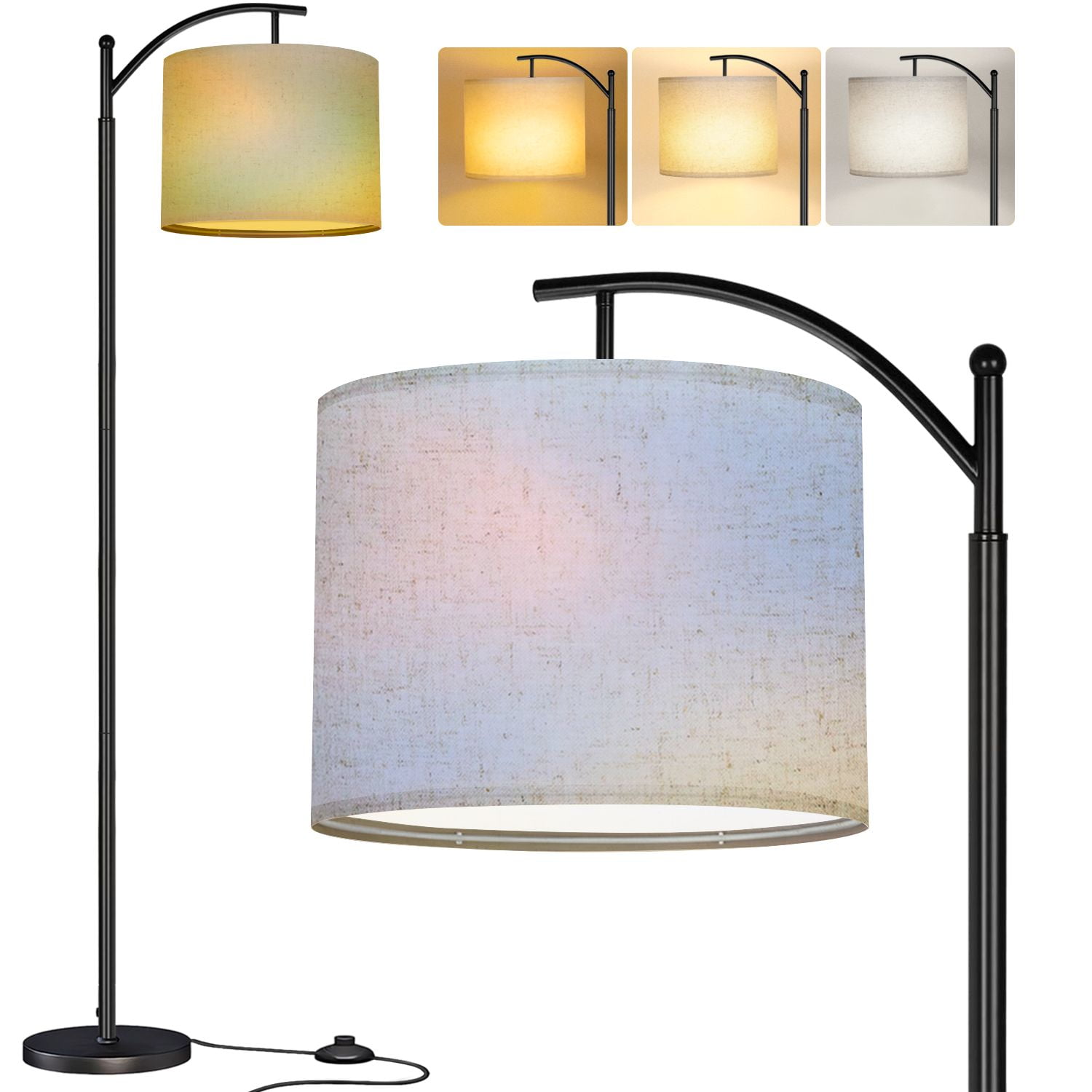 Arc Floor Lamp Pastel color light blurred abstract olorful gradient ...