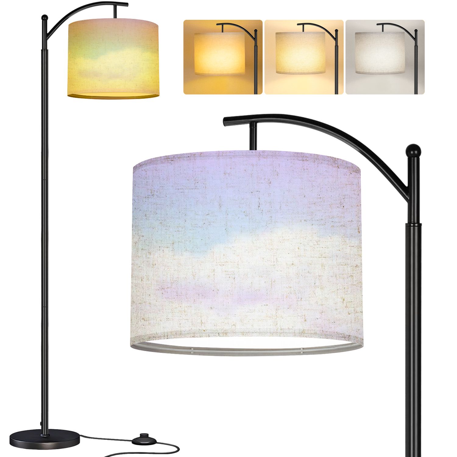 Arc Floor Lamp Pastel sky rainbow color backdrop Magic nature realistic ...