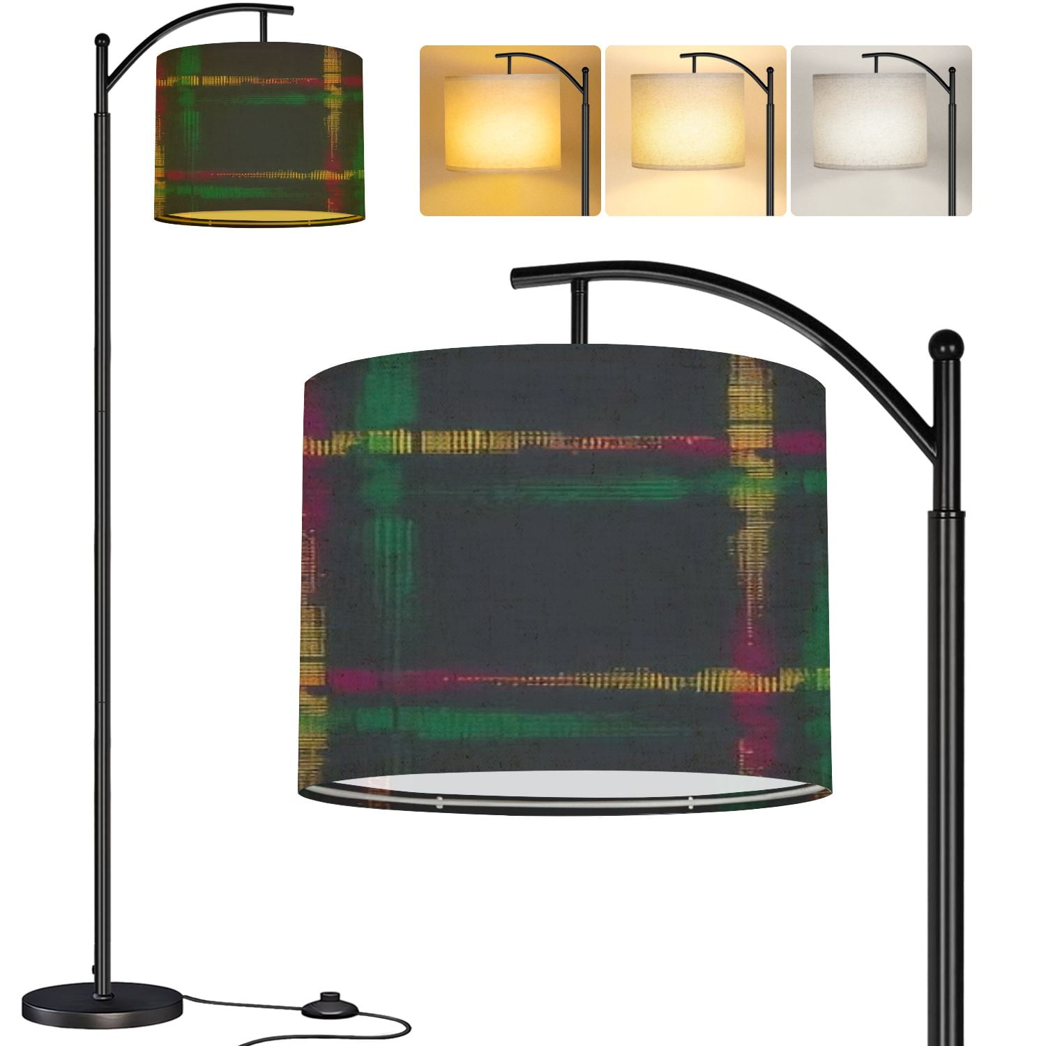 Arc Floor Lamp Plaid Seamless Grunge Stripes Abstract Texture ...