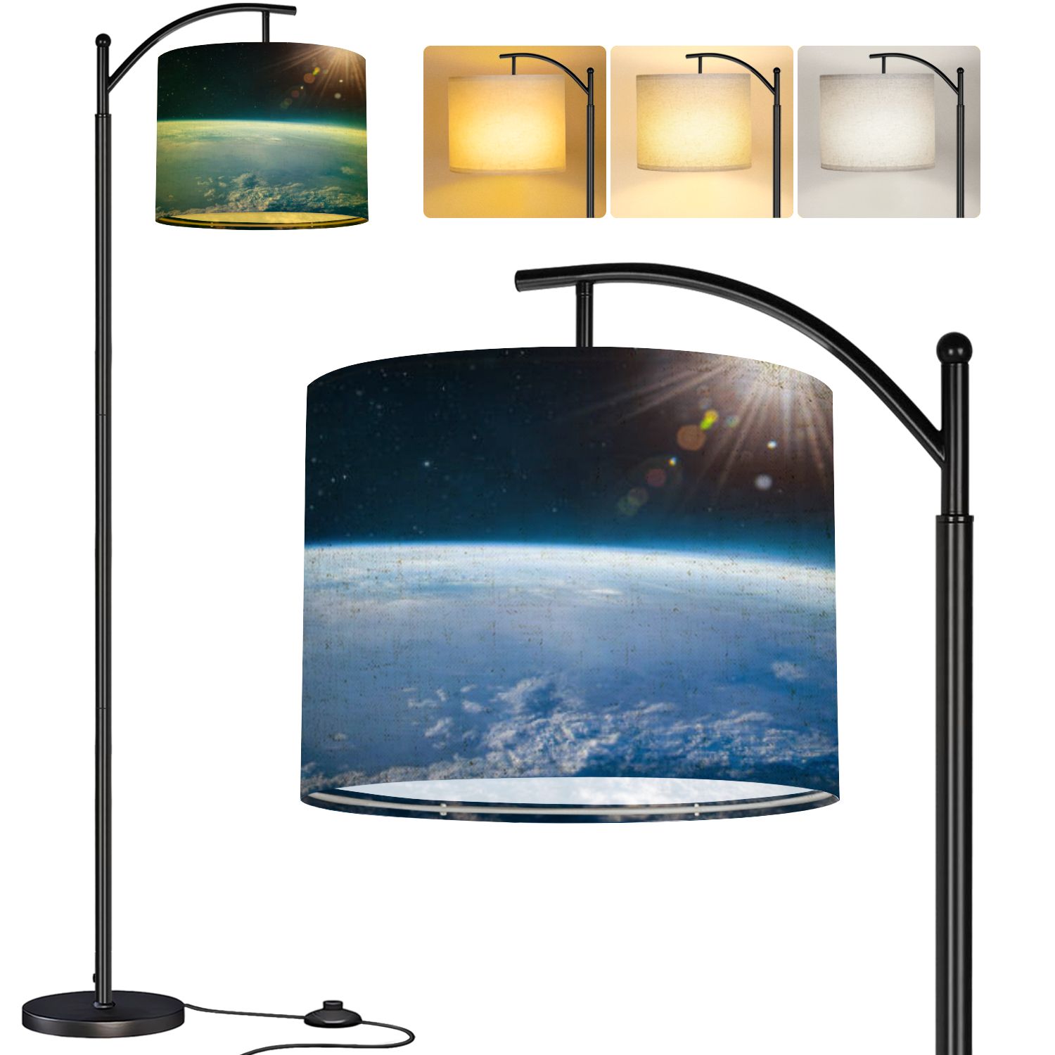 Arc Floor Lamp Planet Earth outer space Solar system Elements this ...