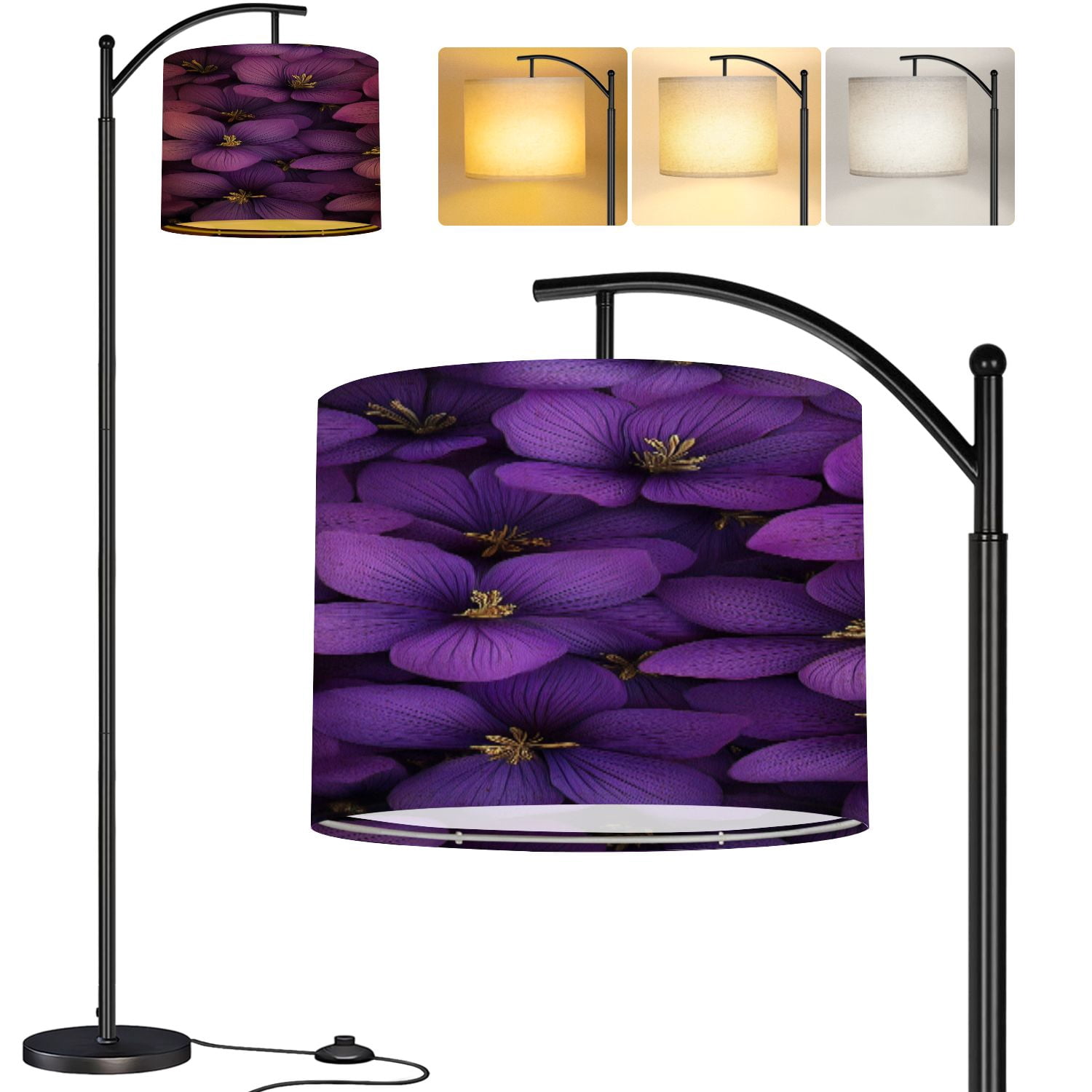 Arc Floor Lamp Purple Flower Abstract Purple Pictures Purple Flowers ...