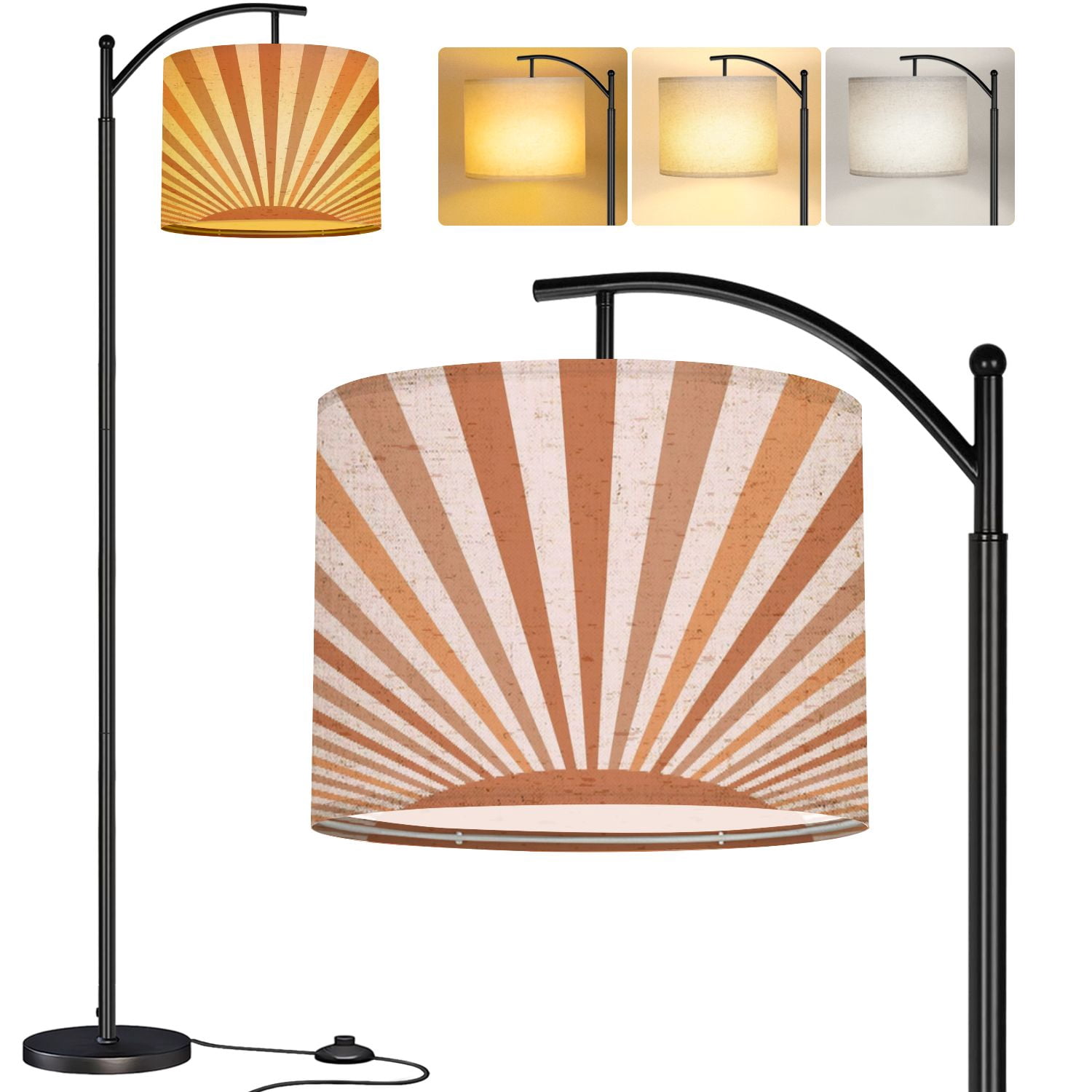 Arc Floor Lamp Retro inspired boho style landscape poster Collage ...