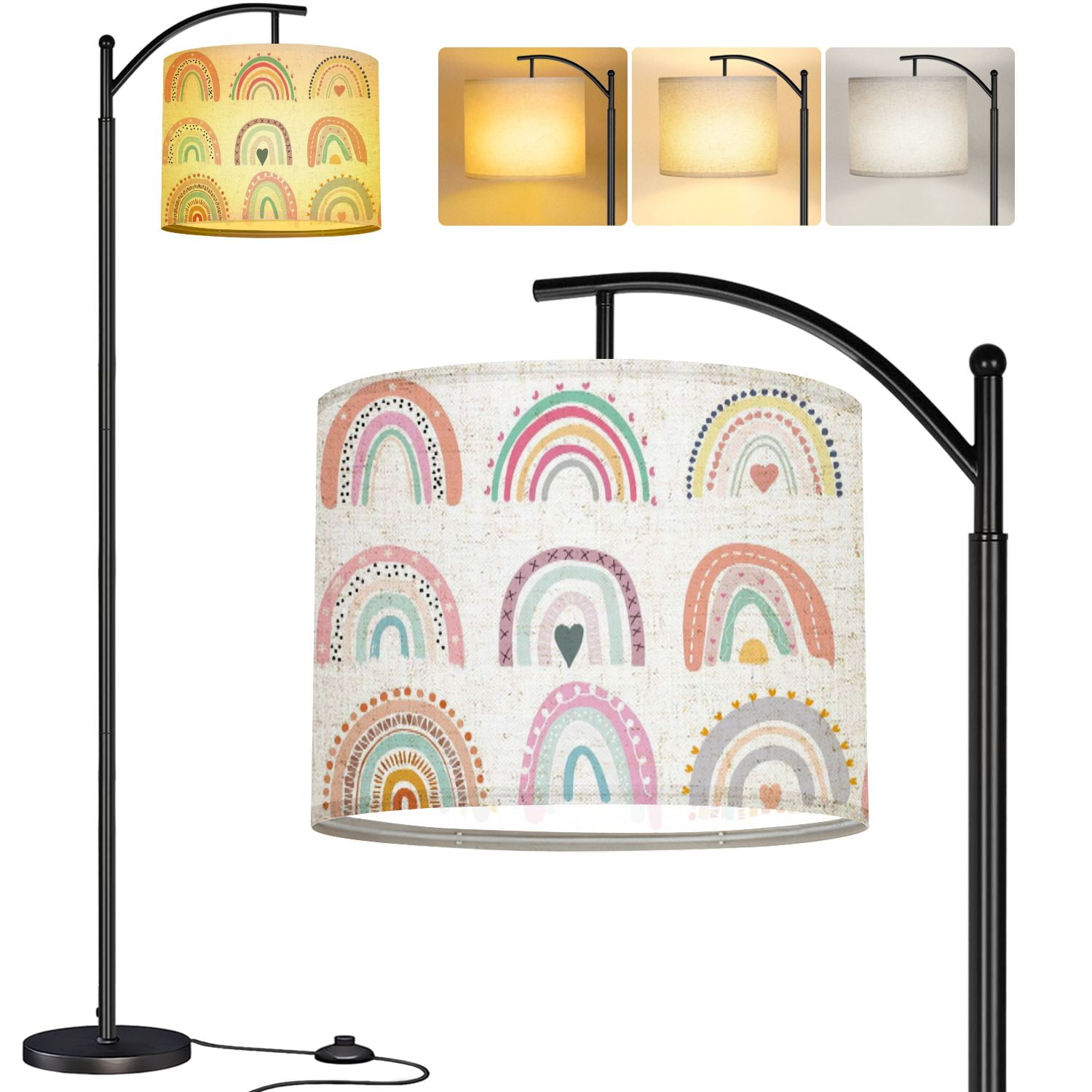 Arc Floor Lamp Scandinavian rainbow doodle cute childish rainbows ...