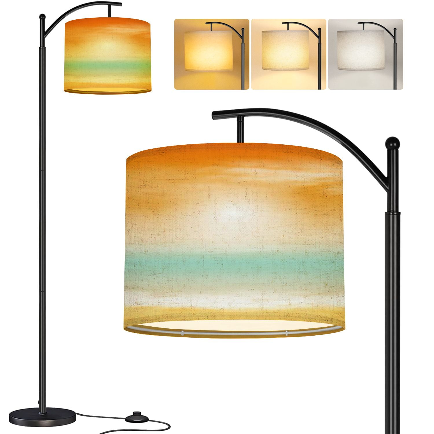 Arc Floor Lamp Sea sunset Raster version loaded Tall Modern Standing ...