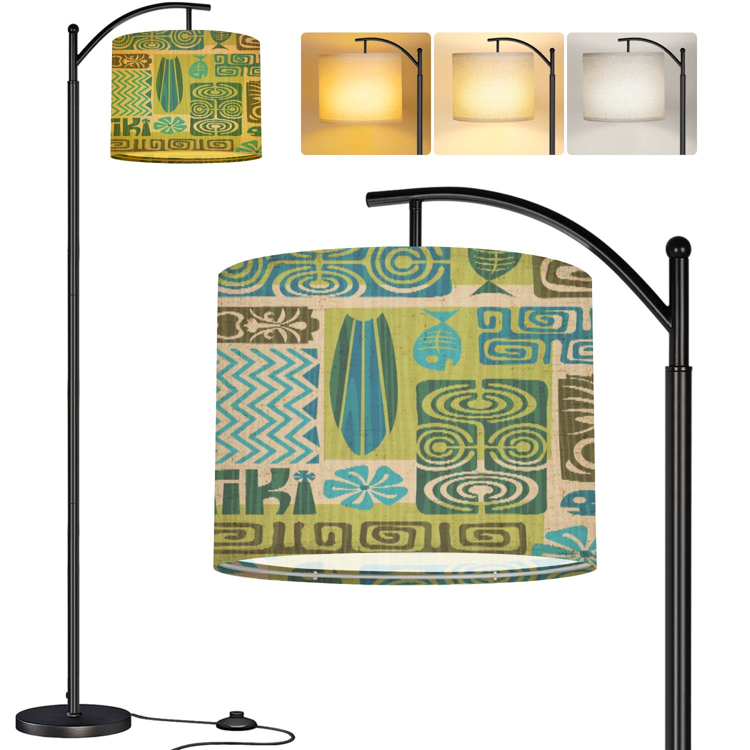 Arc Floor Lamp Seamless Exotic Pattern Use for fabric patterns Tall ...