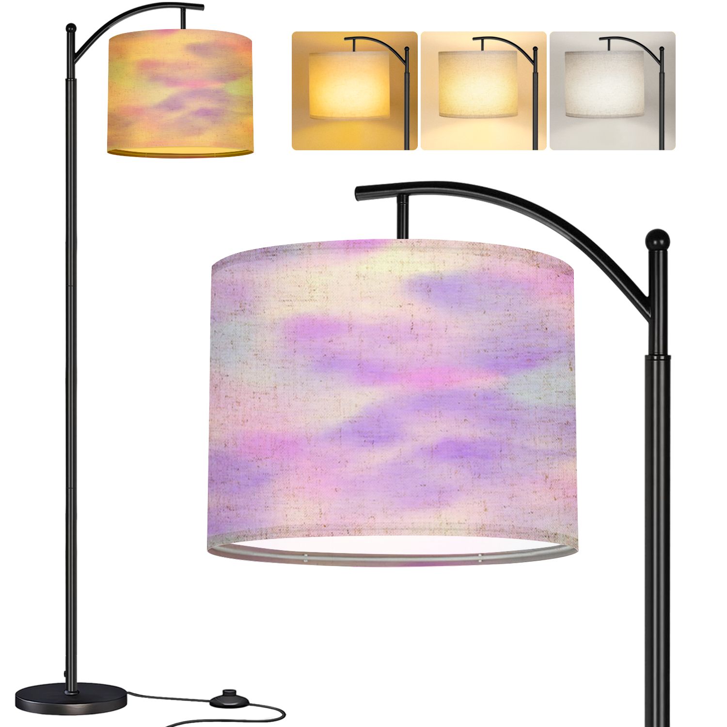Arc Floor Lamp Seamless Tie Dye Organic Fashion Dirty Paint Seamless ...
