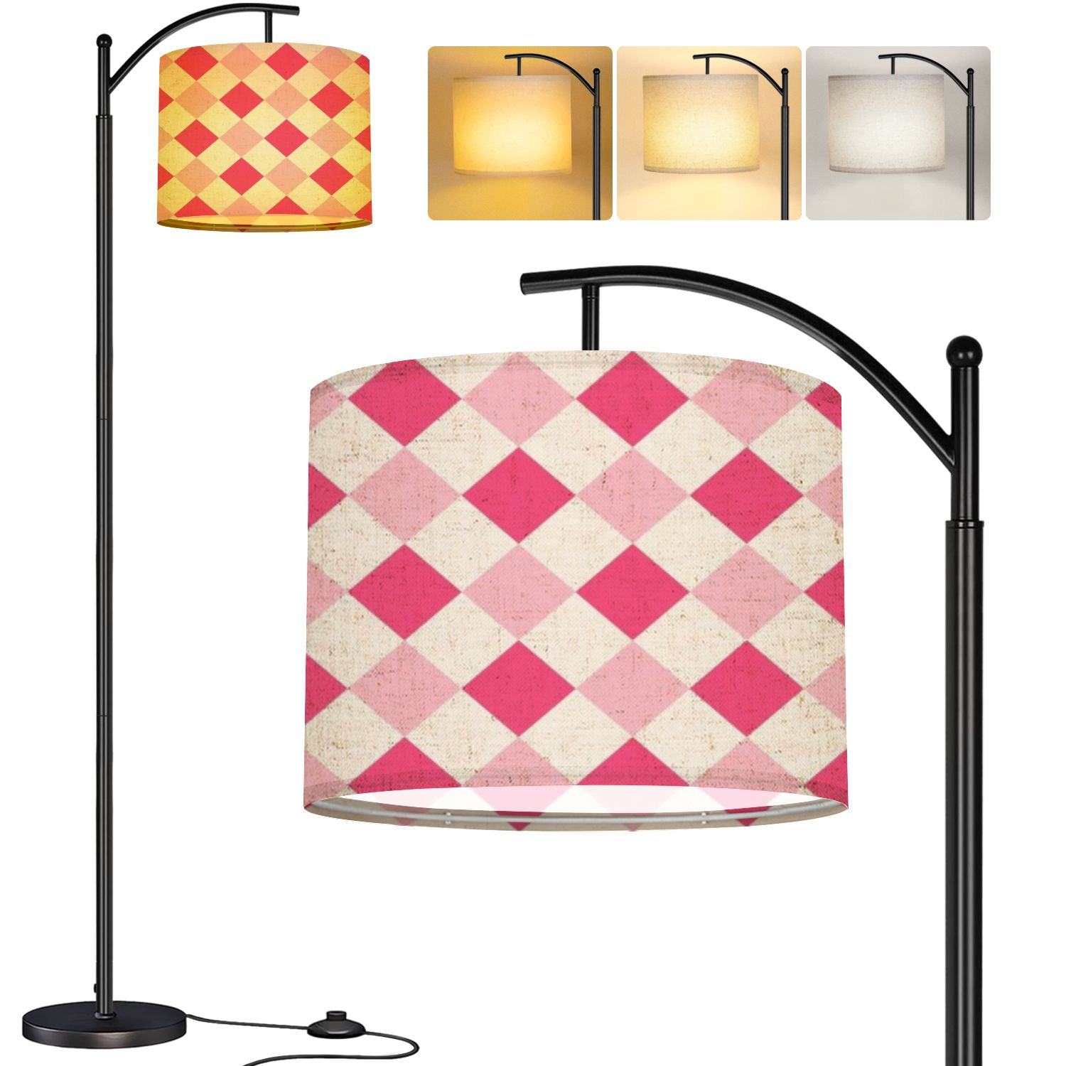 Arc Floor Lamp Seamless argyle pattern Cute pastel color argyle repeat ...