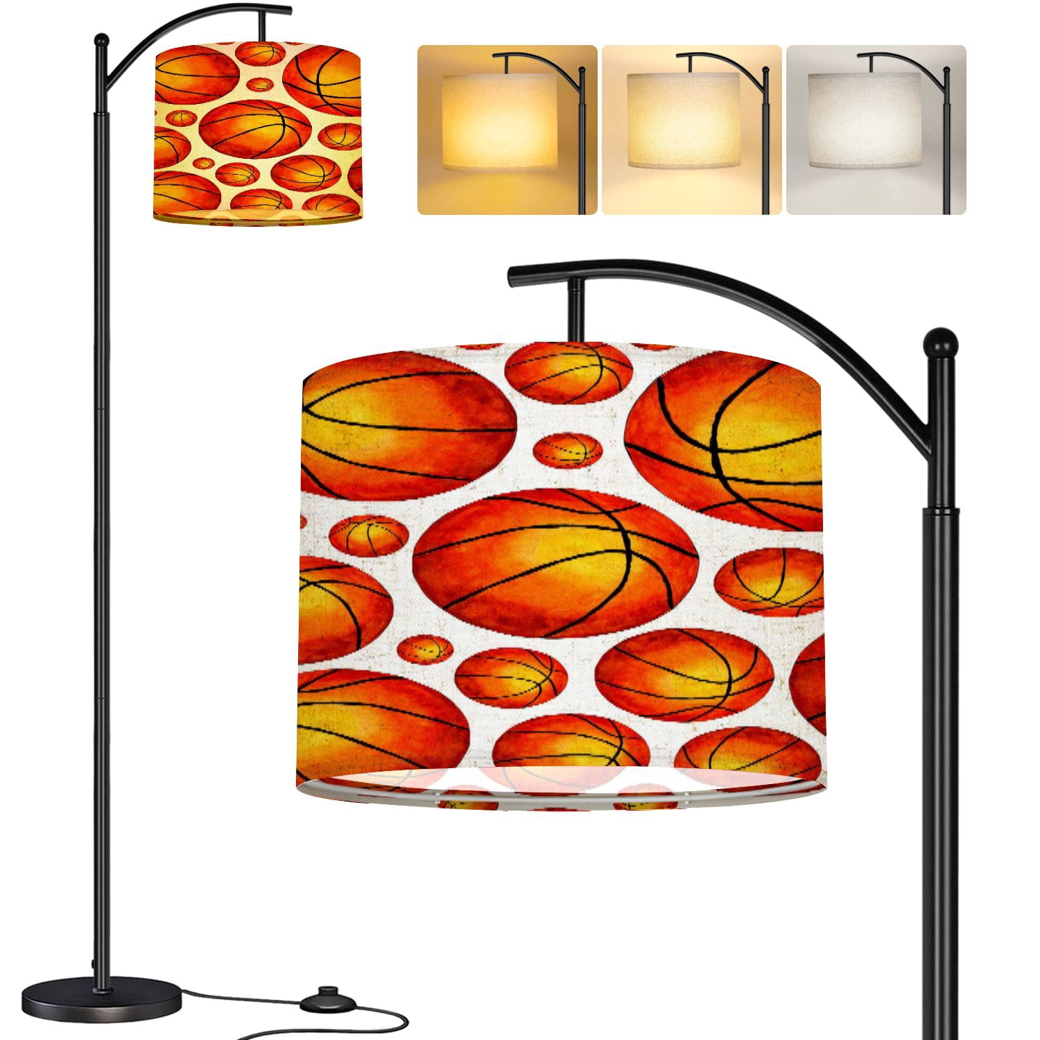 Arc Floor Lamp Seamless basketball Watercolor for wallpapers covers ...