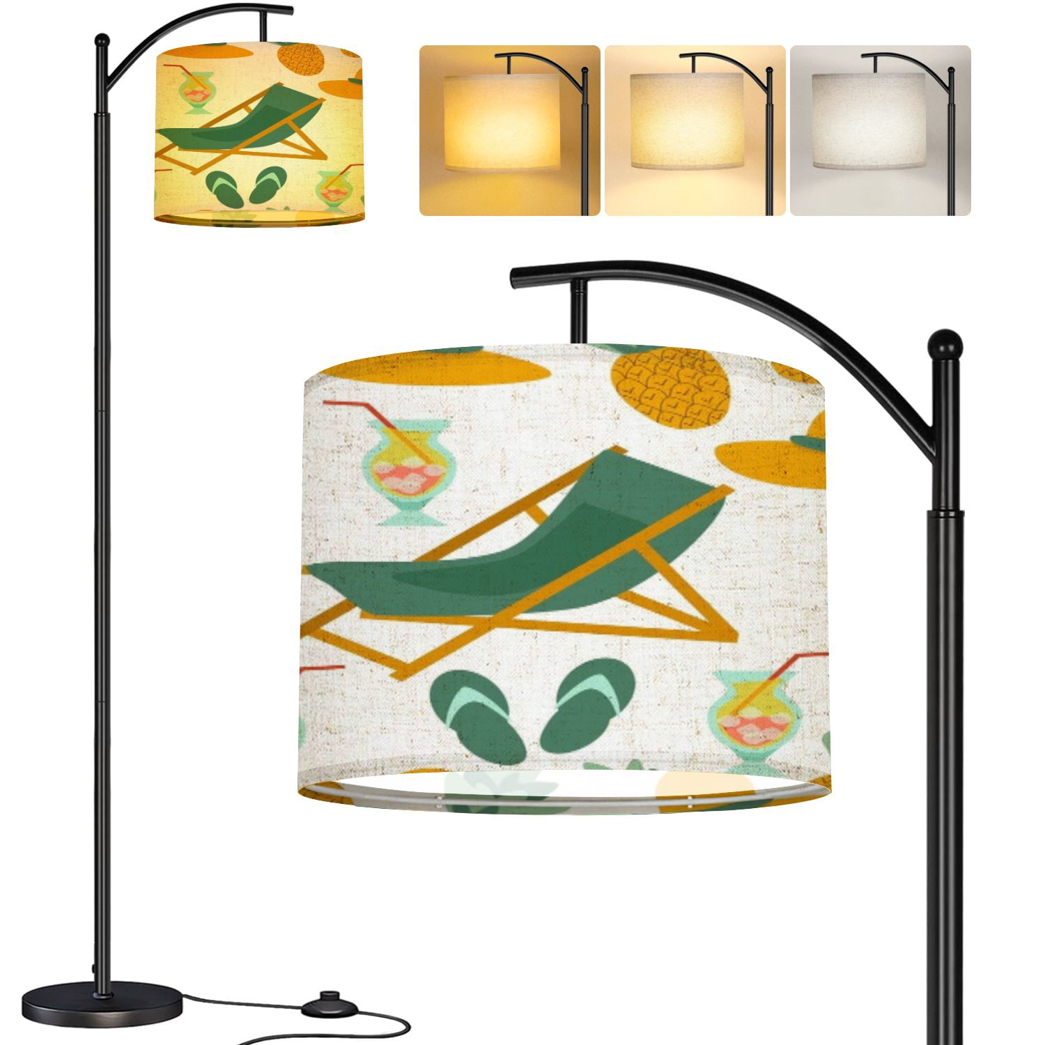 Arc Floor Lamp Seamless beach vacation folding chair cocktails ice ...