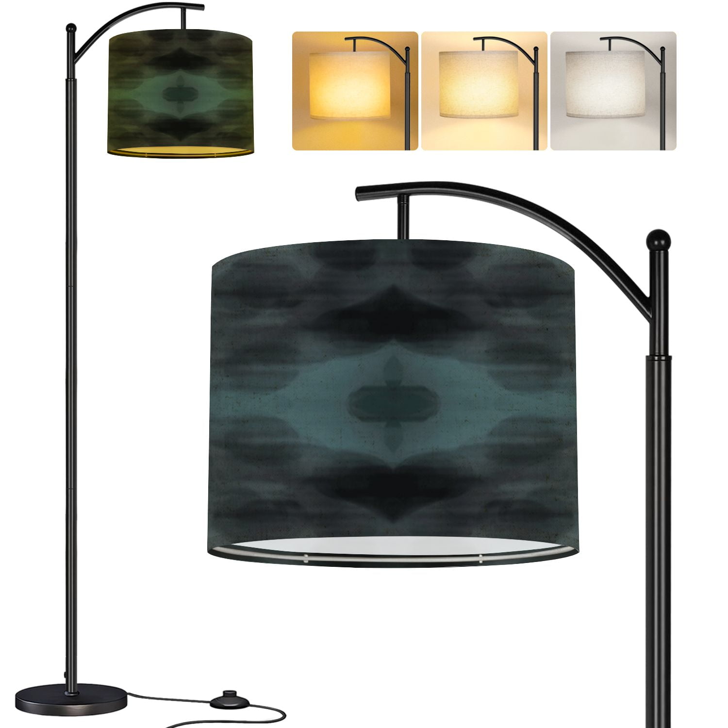 Arc Floor Lamp Seamless bokeh light inverted creating an expanding ...