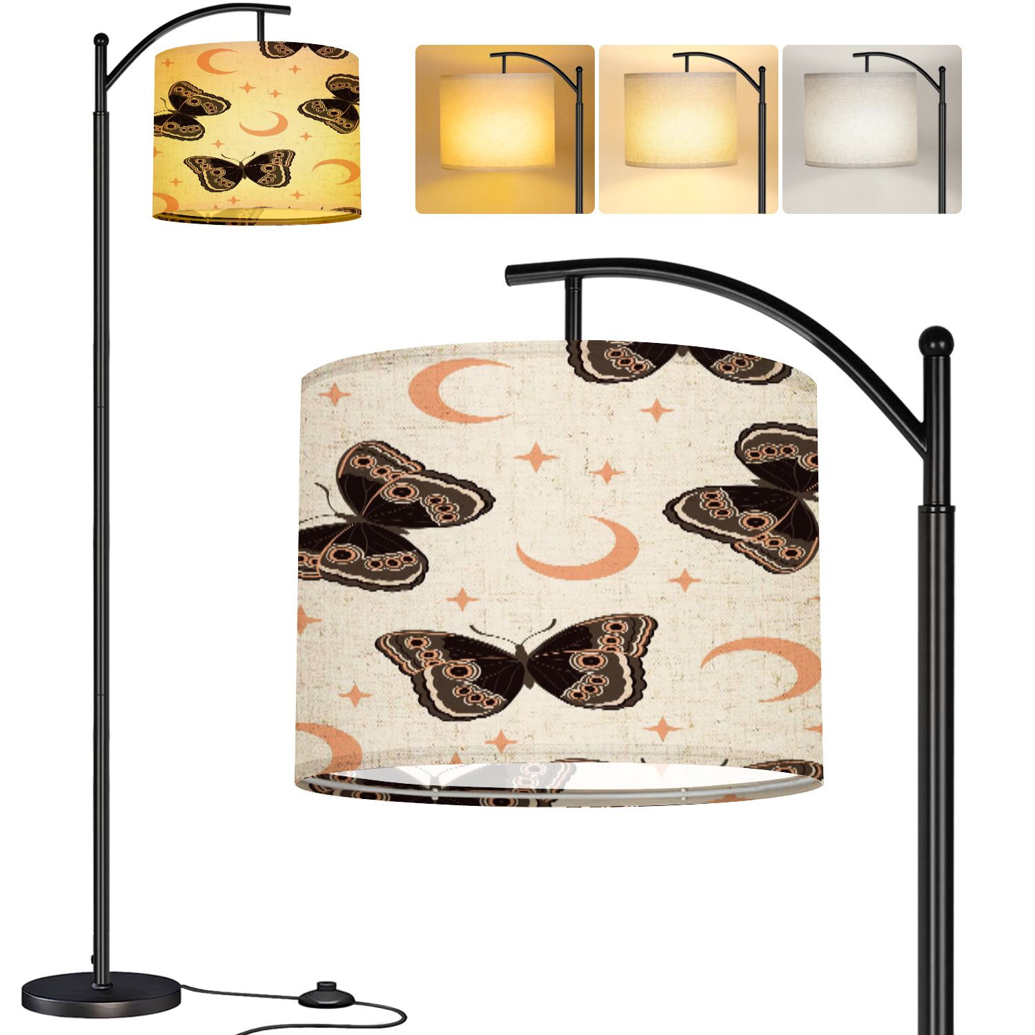 Arc Floor Lamp Seamless butterfly Modern texture for print textile ...